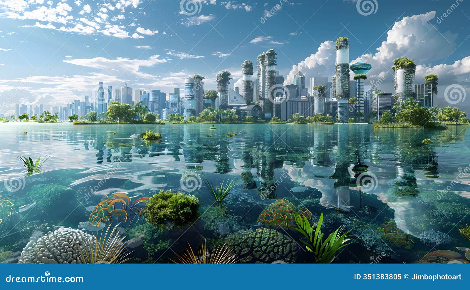 Automated Climate Mitigation Systems Cities Stock Image - Image of ...