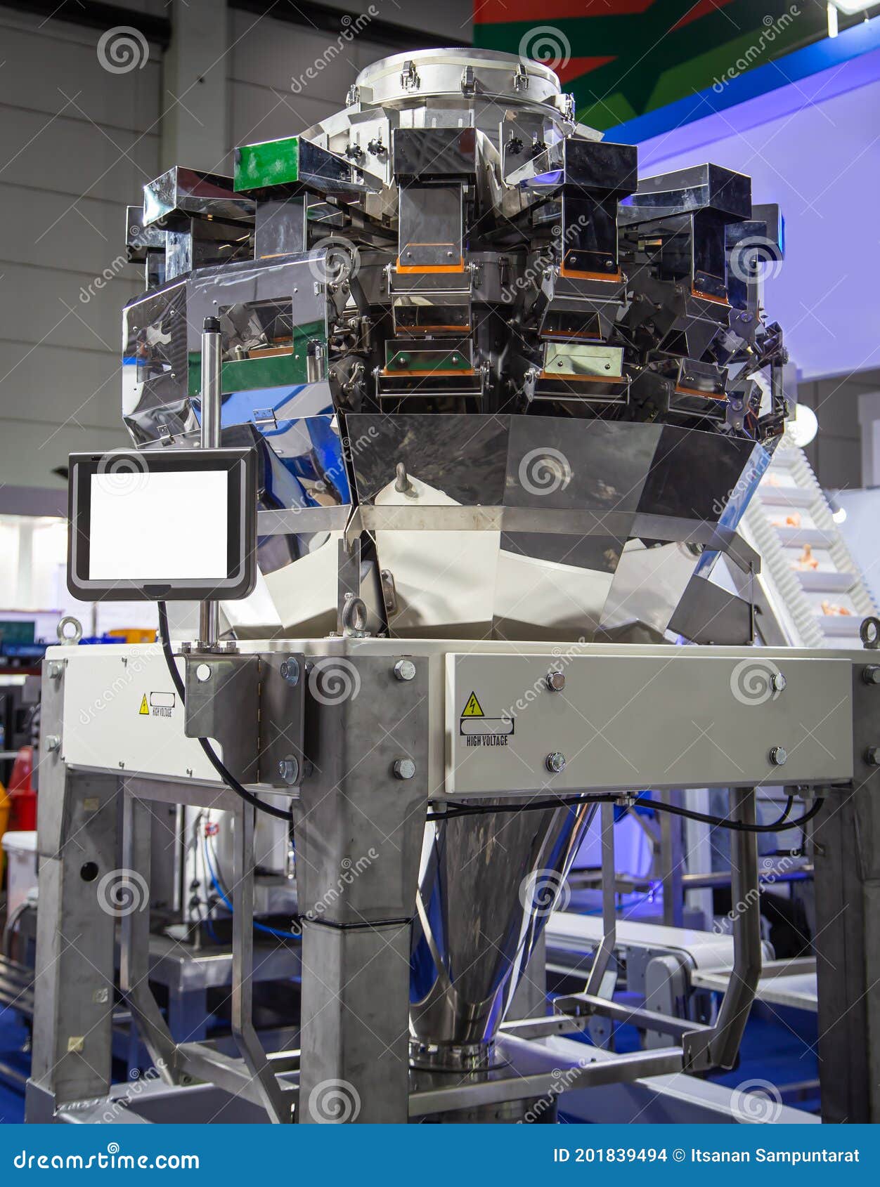 Automated Combination Weighing Stock Photo - Image of automatic ...