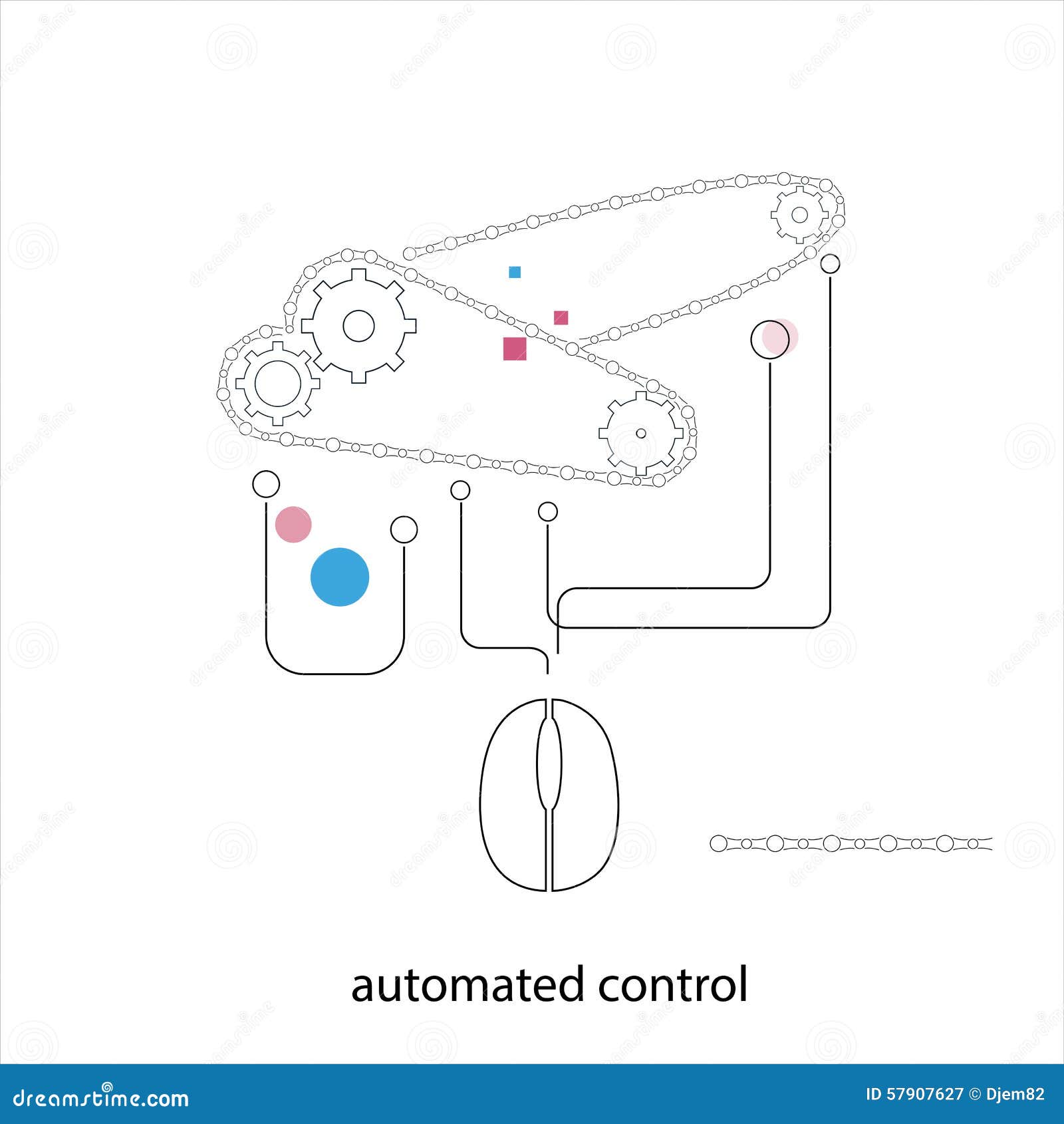 Automated control stock vector. Illustration of engineering - 57907627