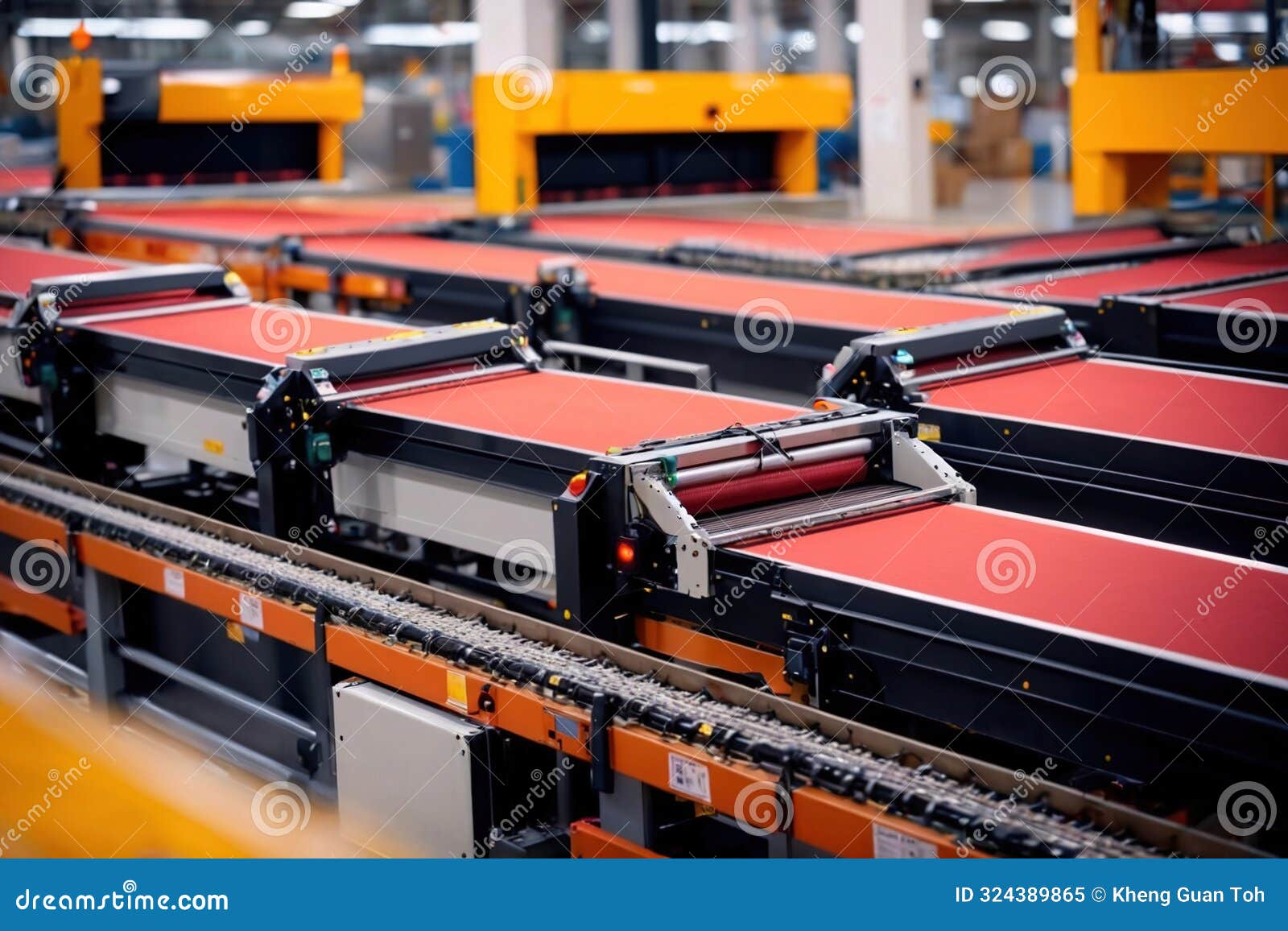 Automated Conveyor Belt Sorting Mechanism in a Logistics Center ...