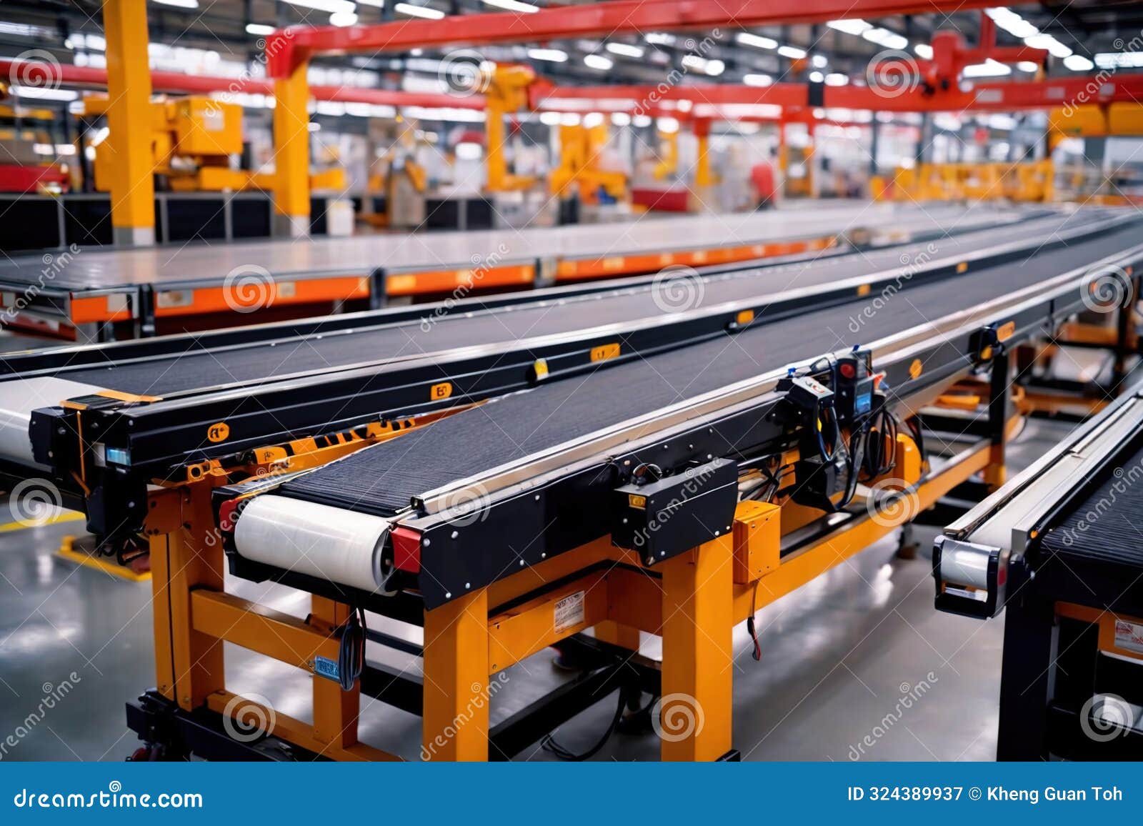 Automated Conveyor Belt Sorting Mechanism in a Logistics Center ...