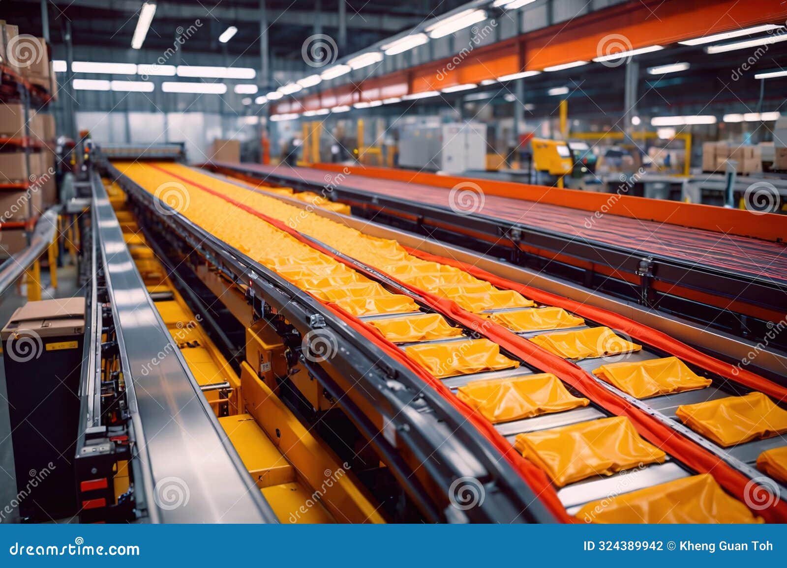 Automated Conveyor Belt Sorting Mechanism in a Logistics Center ...