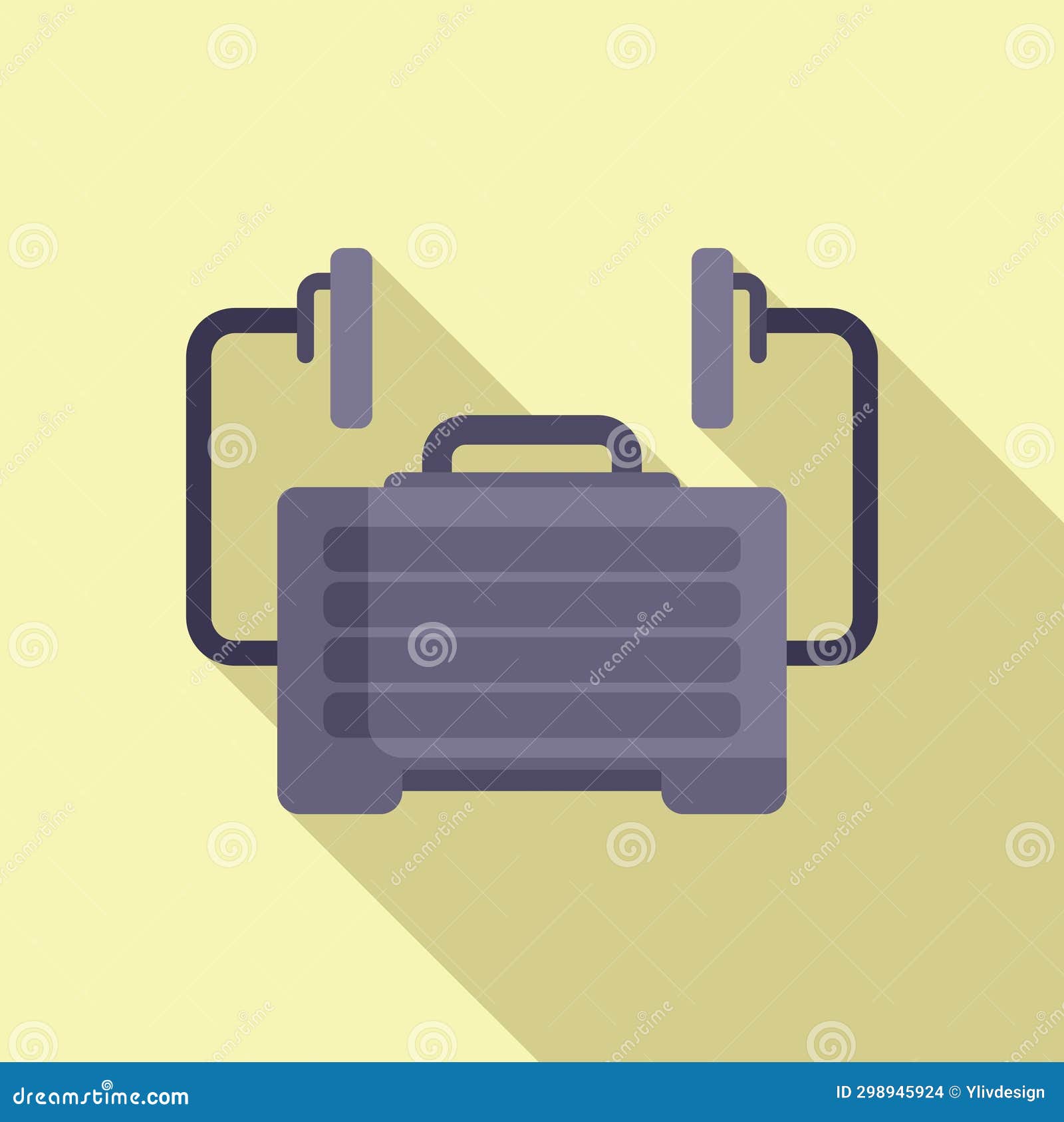 Automated Defibrillator Icon Flat Vector. Portable Device Stock Vector ...