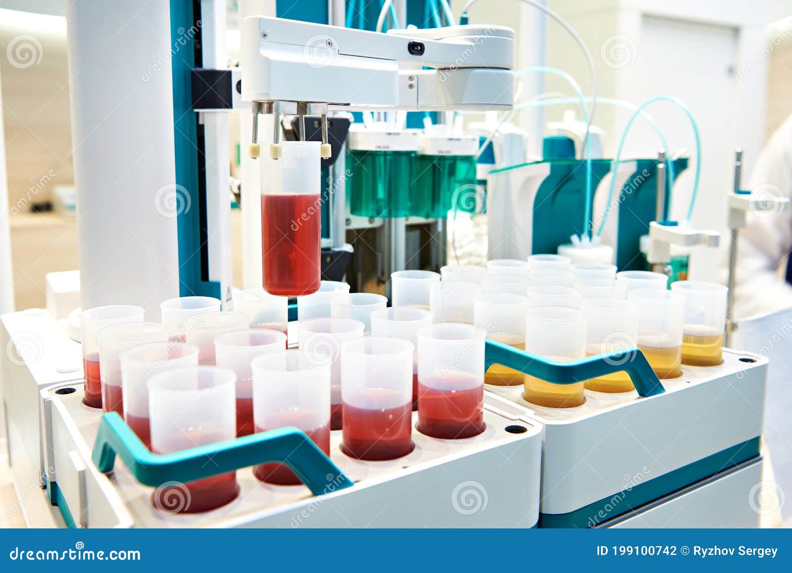 Automated Laboratory Titrator Stock Photo - Image of medicine, biology ...