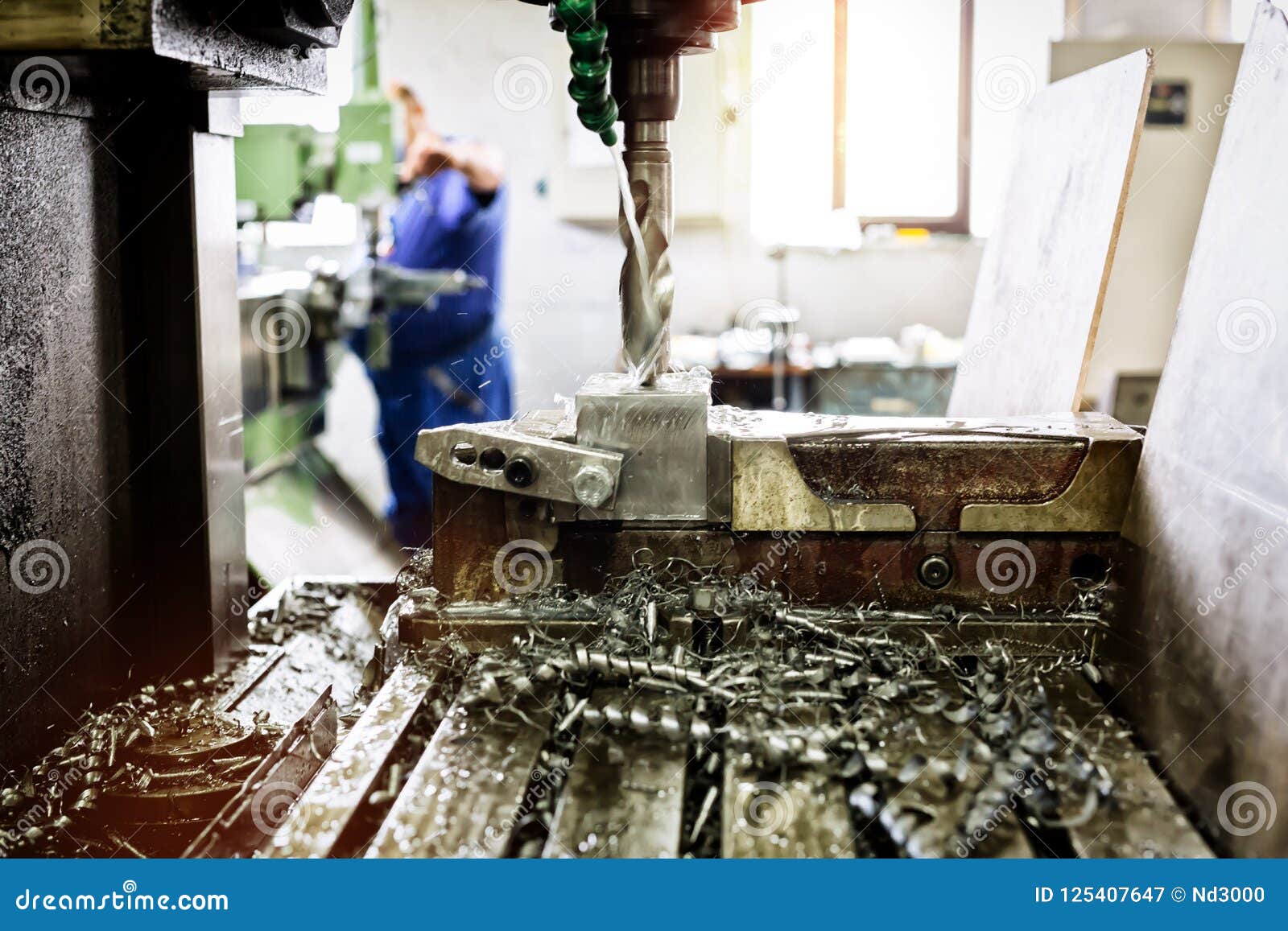 Automated Drilling Machines Stock Image - Image of machining, equipment ...