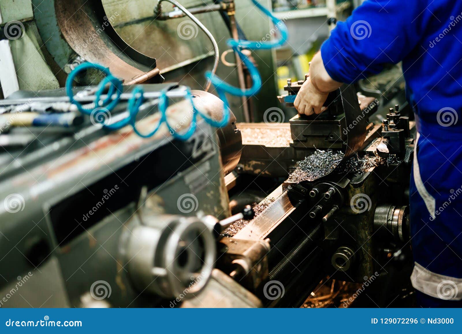 Automated Drilling Machines Stock Photo - Image of plant, lathe: 129072296