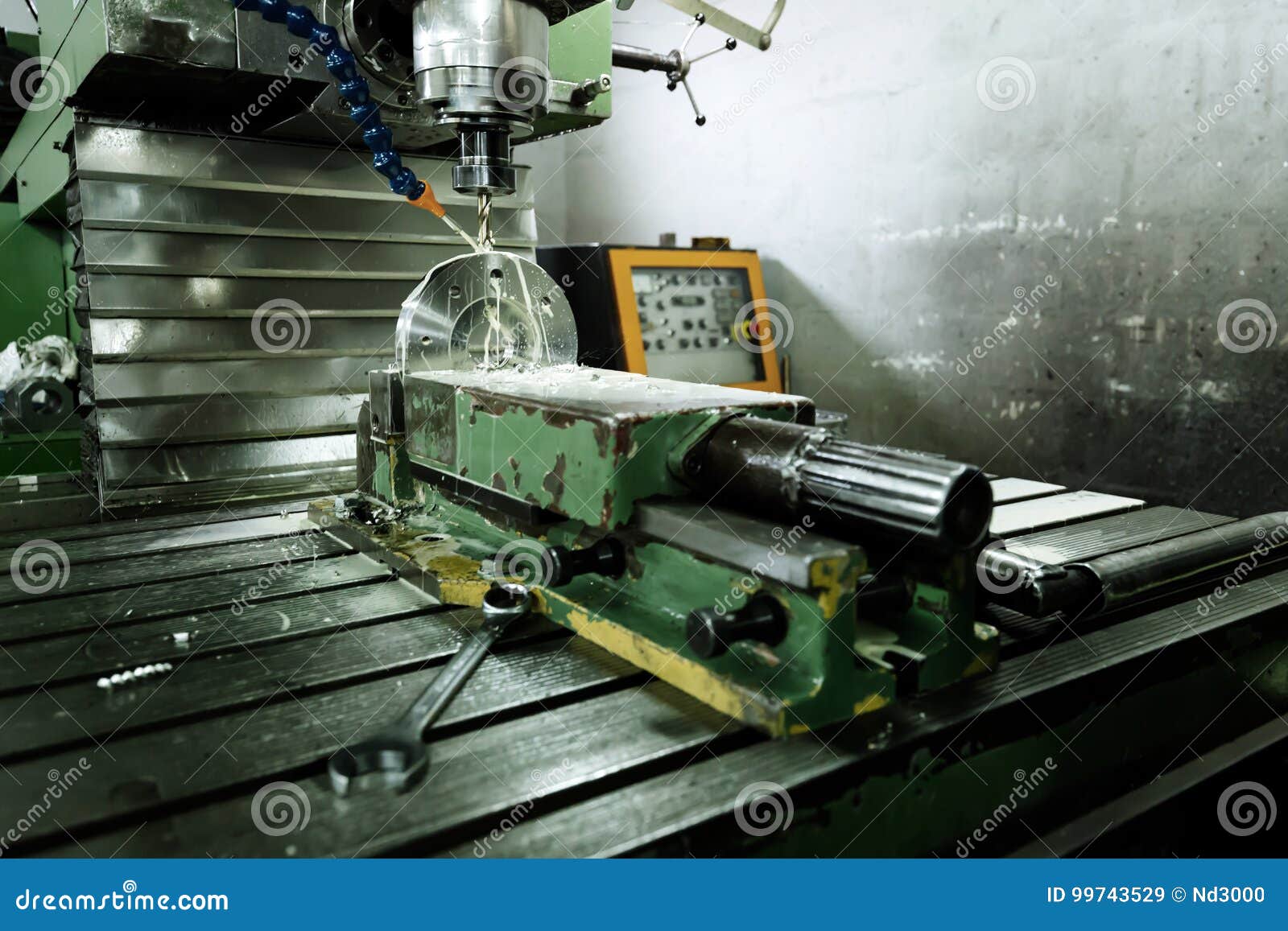 Automated Drilling Machines Stock Image - Image of metalwork, drill ...