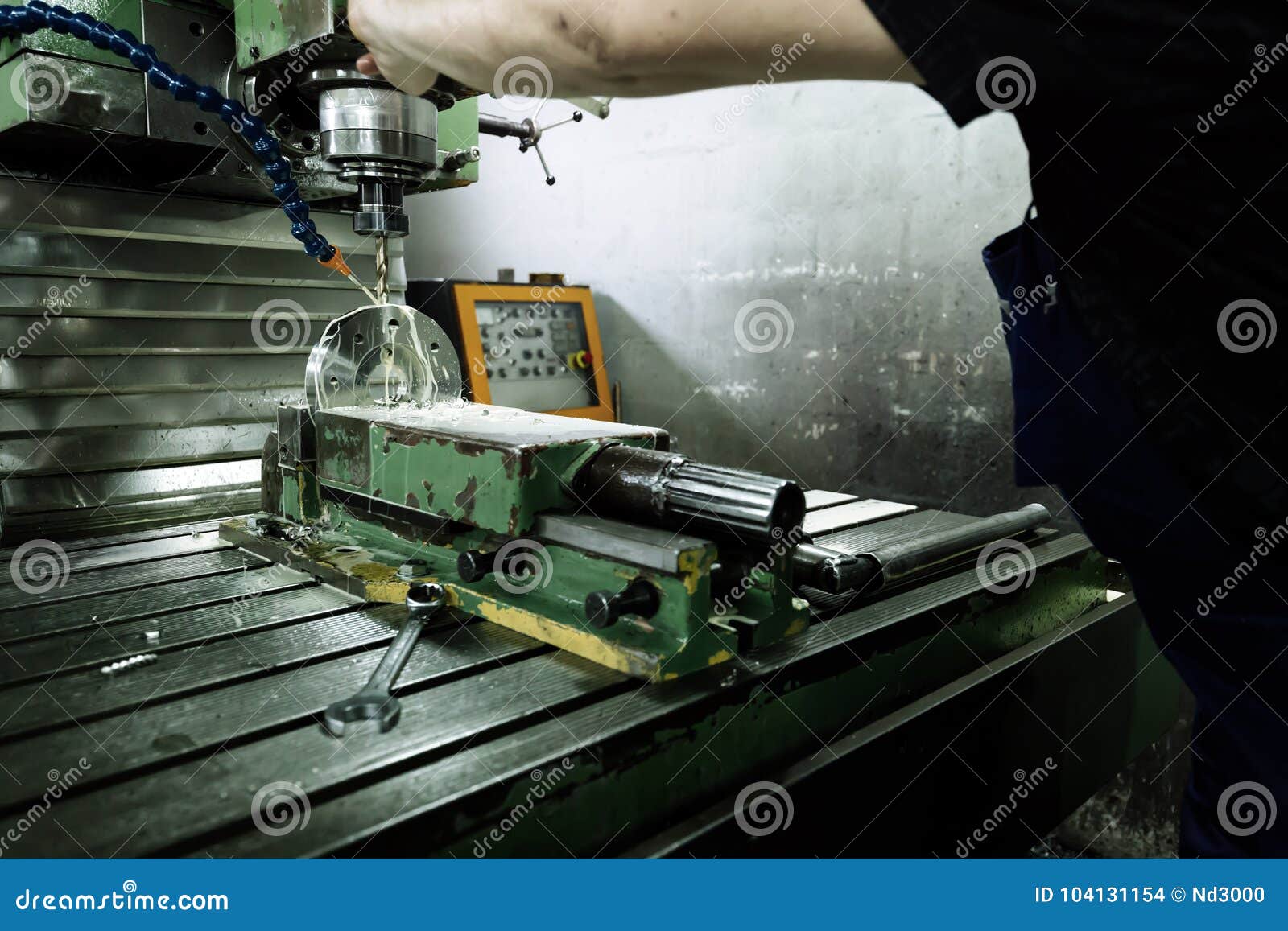 Automated Drilling Machines Stock Photo - Image of detail, equipment ...