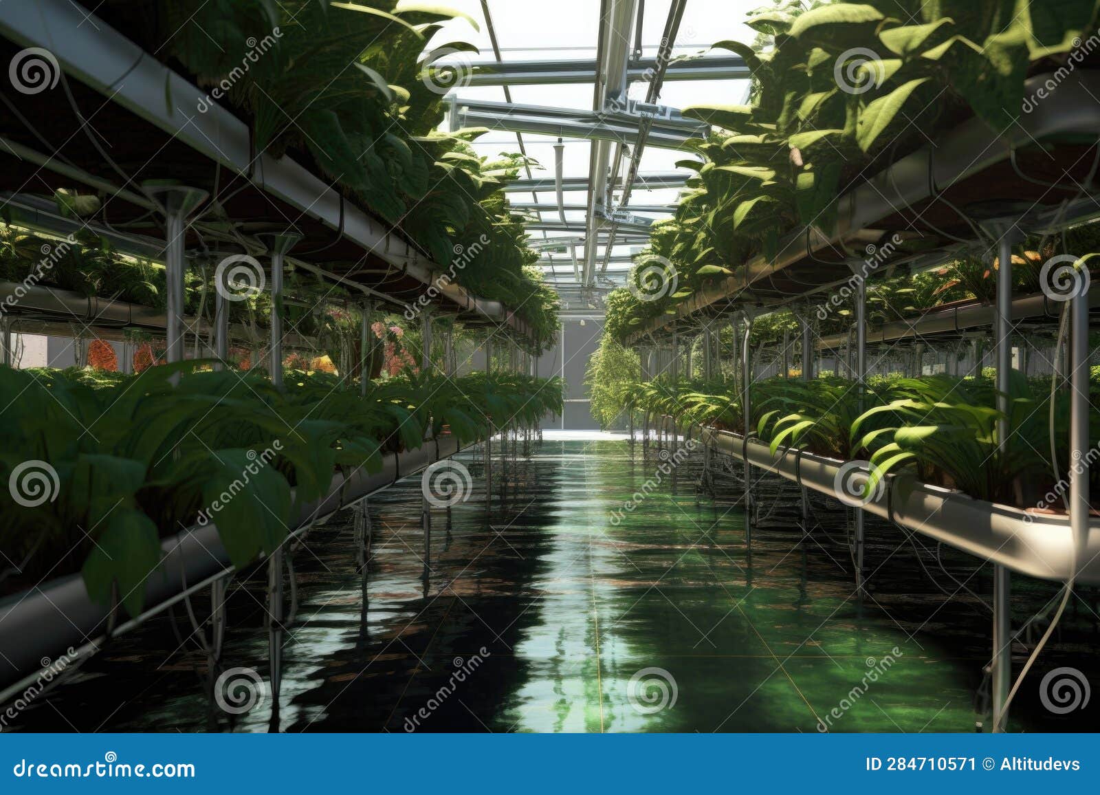 Automated Drip Irrigation System in a Hydroponic Farm Stock ...