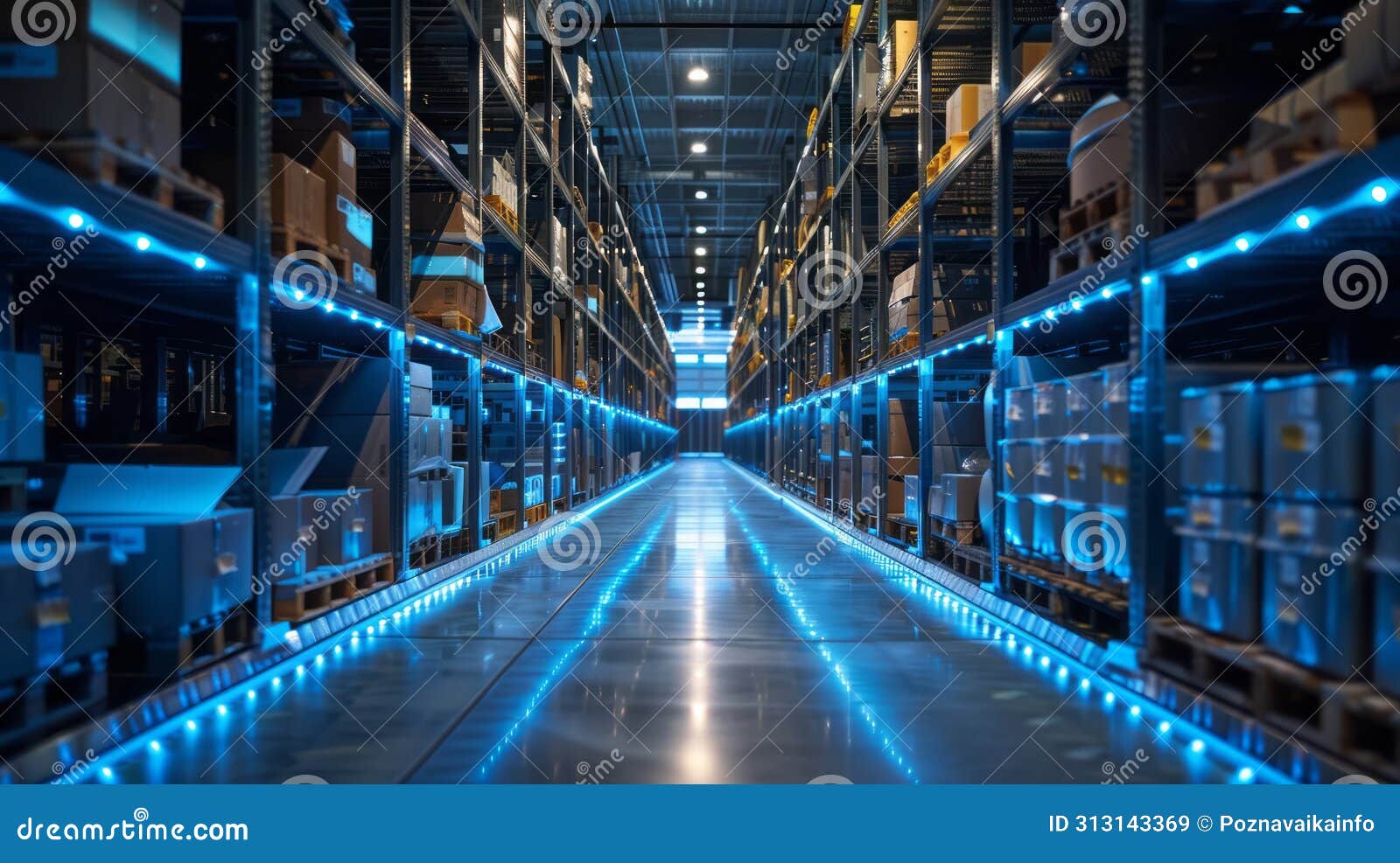 Automated E-commerce Warehouse. Efficiency in Modern Online Retail ...