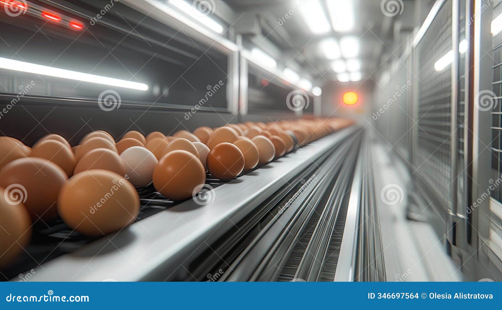 Automated Egg Conveyor System in a Poultry Farm Ensuring Efficient Egg Collection and Handling ...