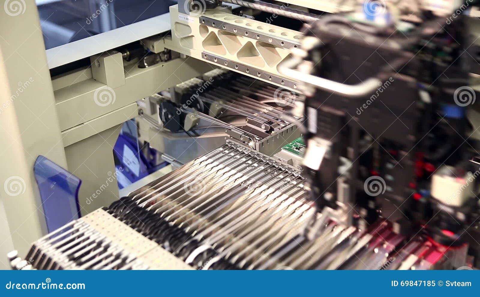 Automated Electronics Parts Manufacturing Line. Stock Video - Video of ...