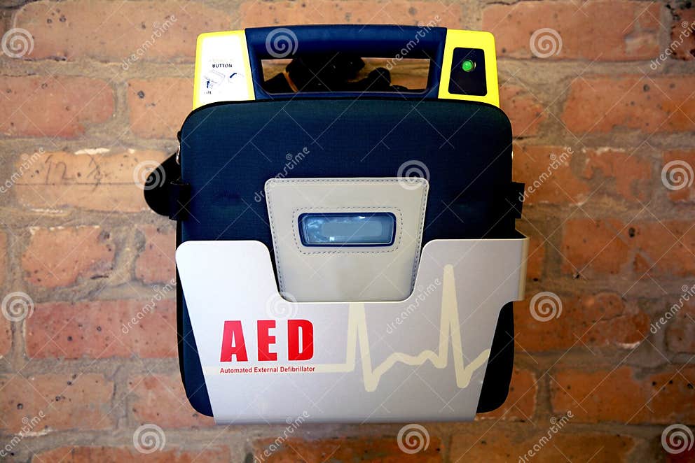Automated External Defibrillator or AED Stock Image - Image of ...