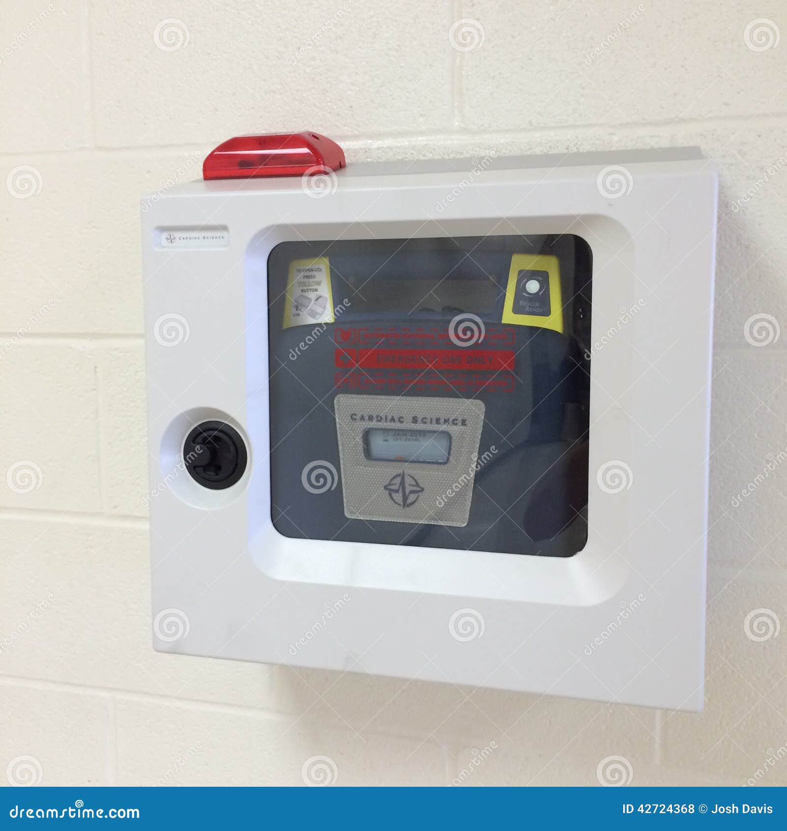 Automatic External Defibrillator At Bus Station In Lloret De Mar, Spain ...