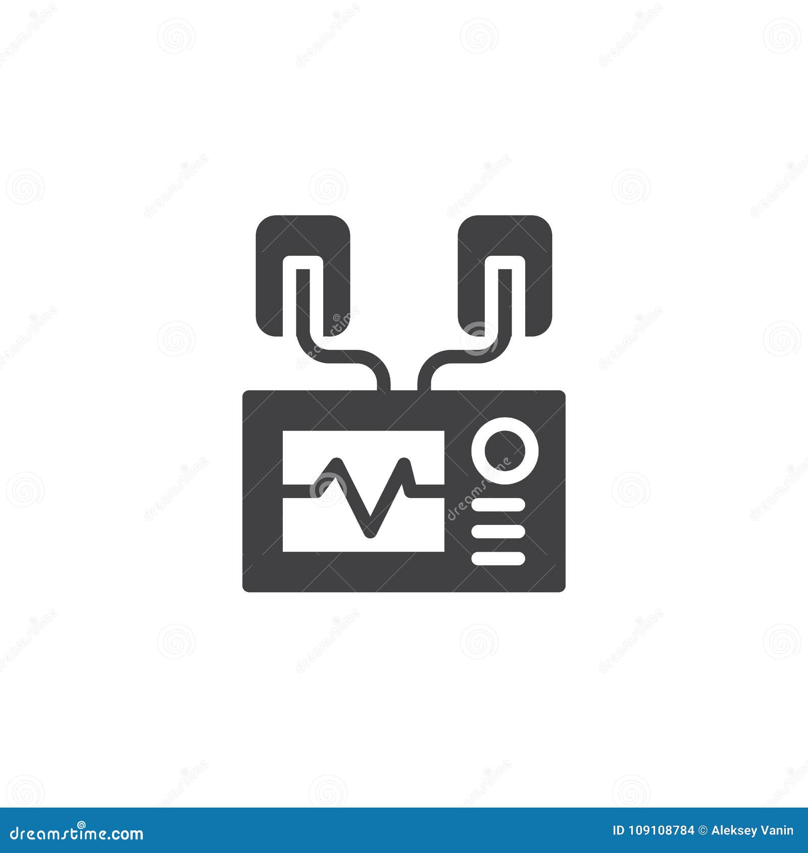 Automated External Defibrillator Icon Vector Stock Vector ...