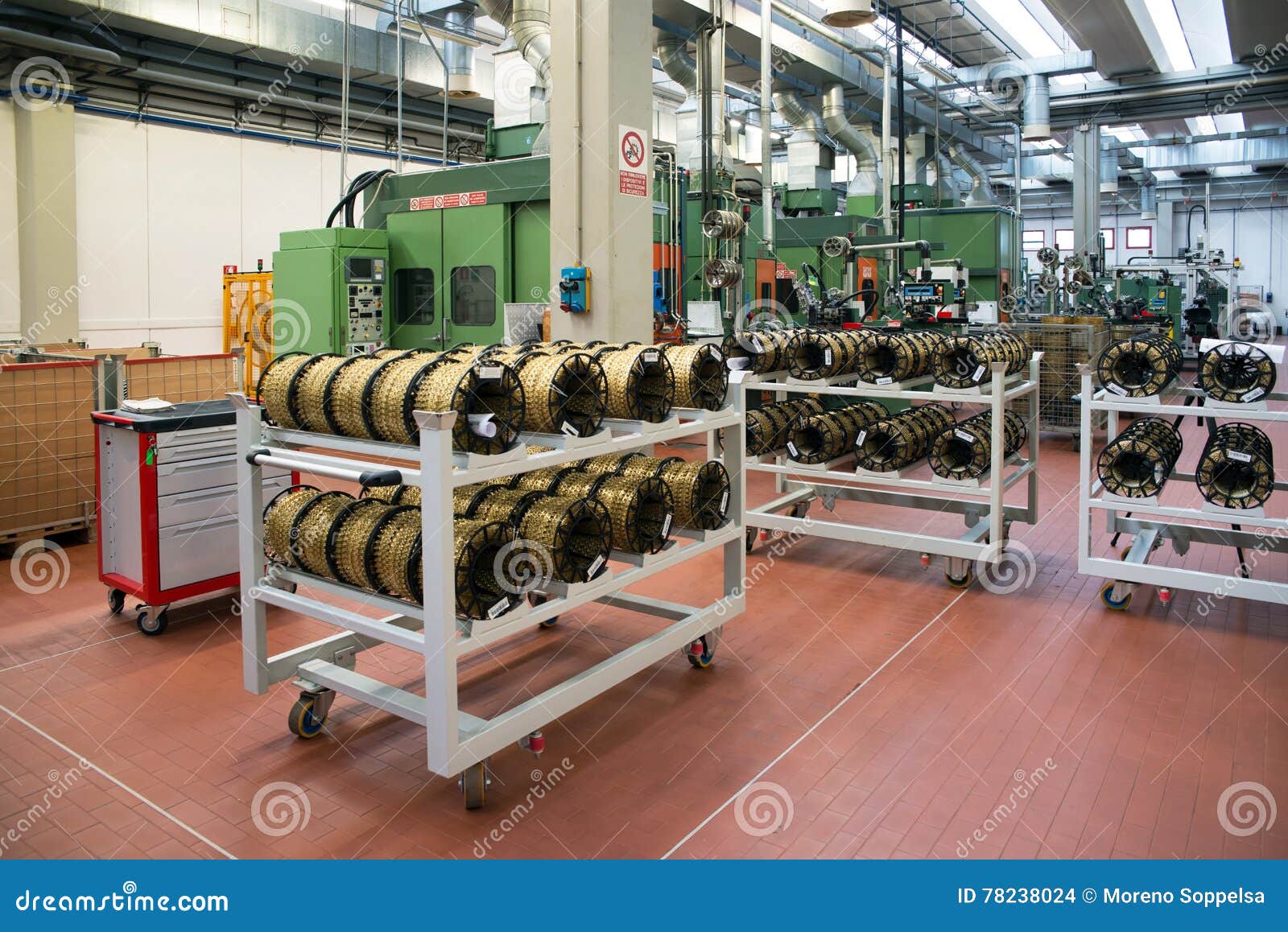 Automated Factory Plant for Electrical Component Stock Photo - Image of ...