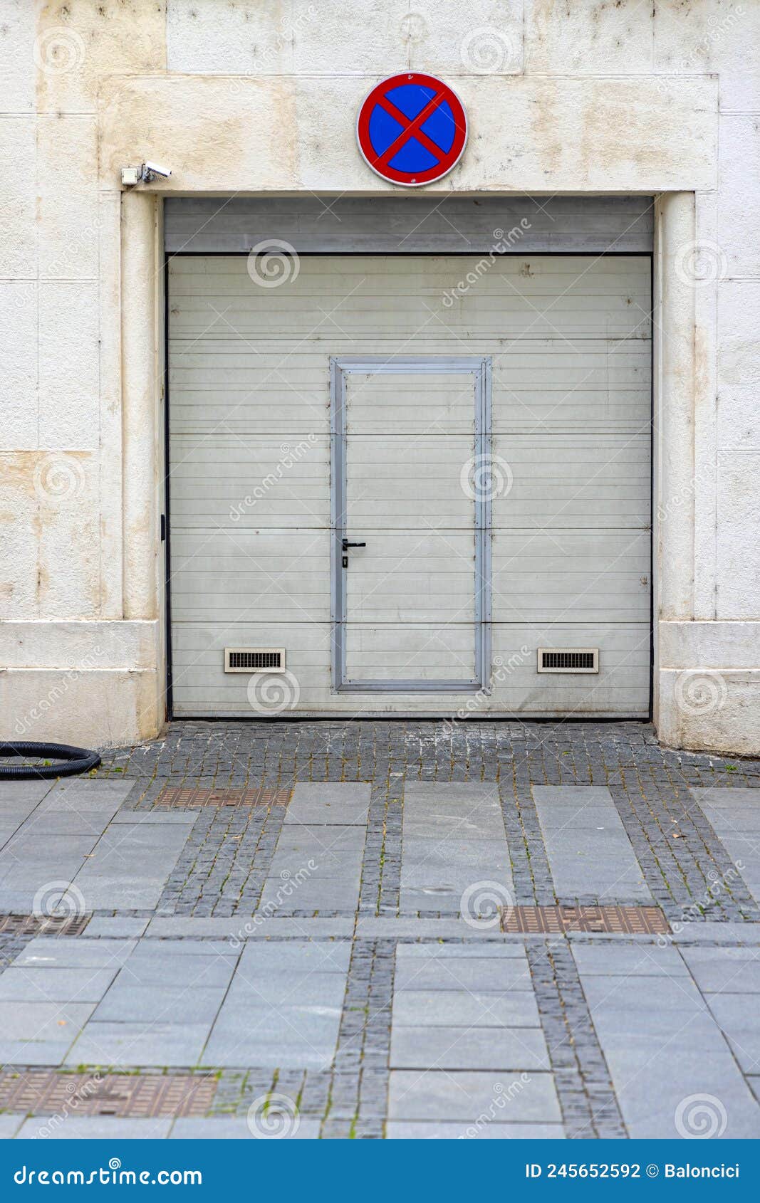 Garage Roll Doors stock photo. Image of automated, entrance - 245652592