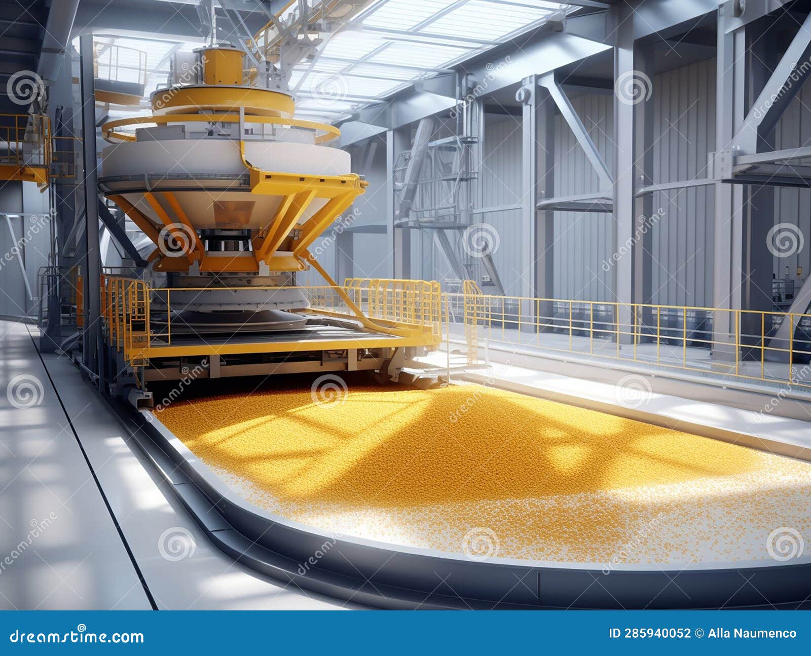 Automated Grain Loading System Stock Illustration - Illustration of ...