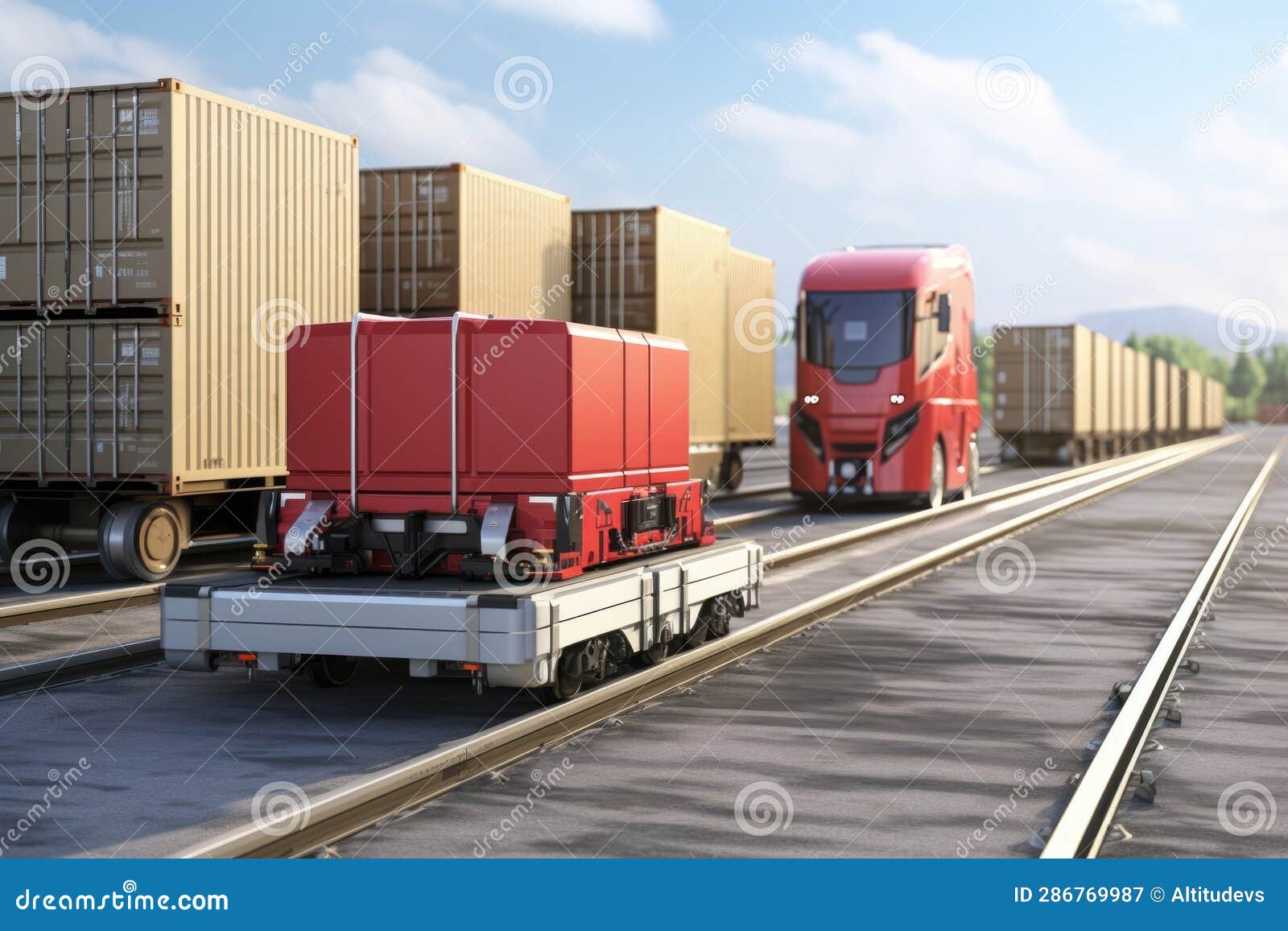 Automated Guided Vehicle AGV Stock Image | CartoonDealer.com #253424899