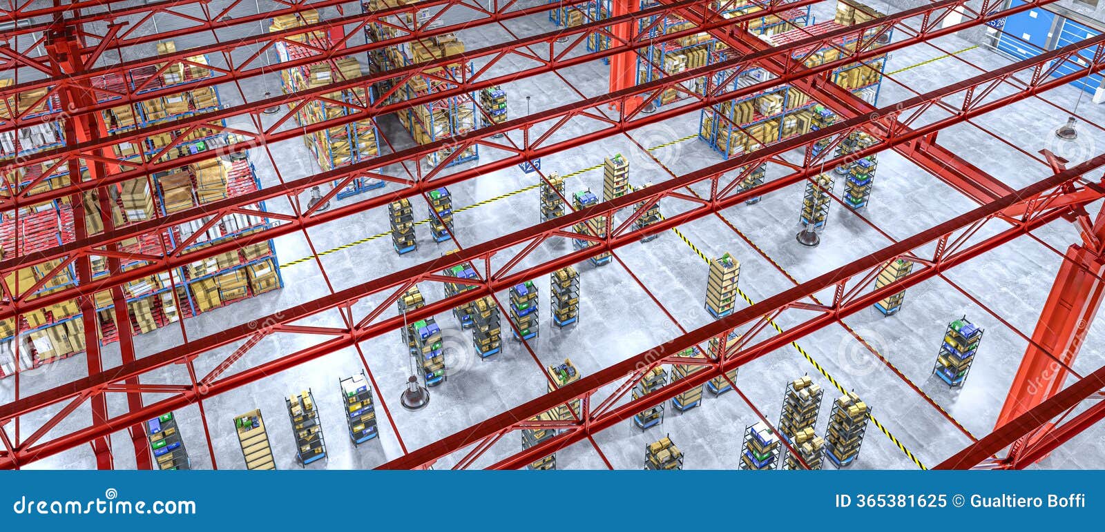 Modern Warehouse Distribution Center Optimized For Efficiency And ...