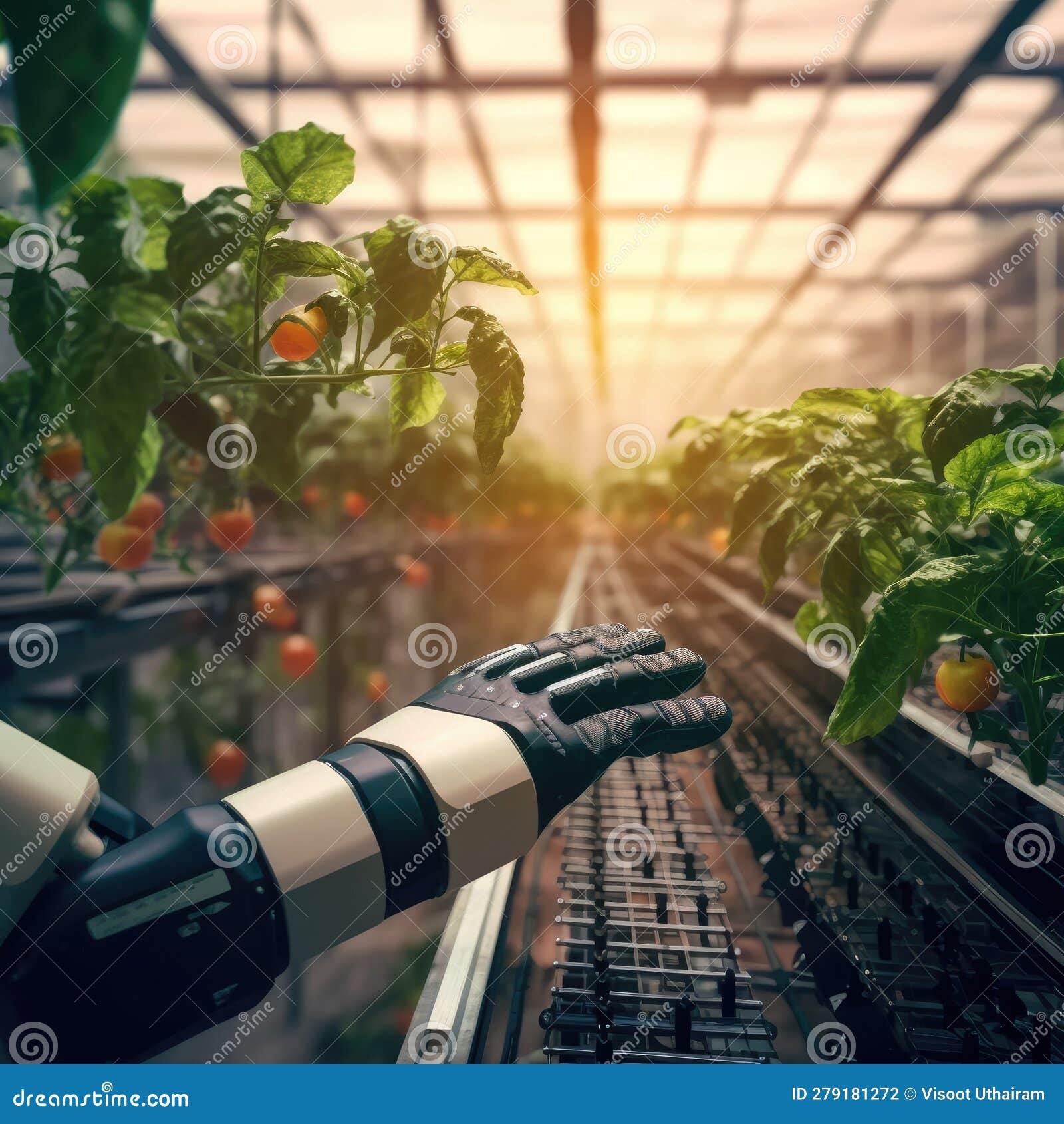 Automated Hydroponic Farm Run By Robots,Modern Agriculture, AI ...
