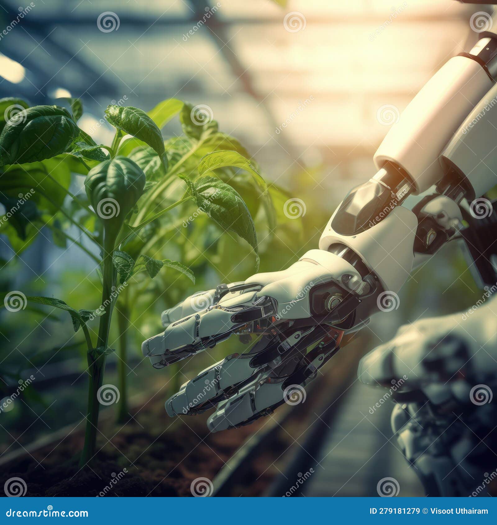 Automated Hydroponic Farm Run By Robots,Modern Agriculture, AI ...