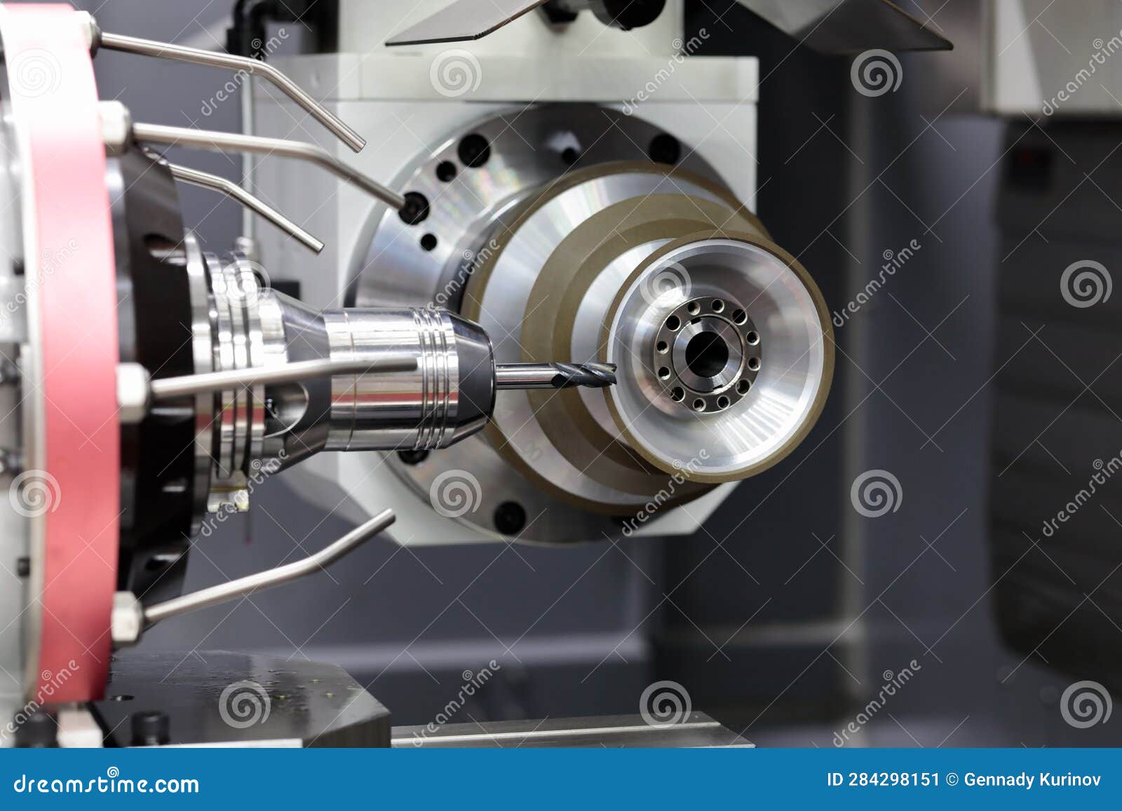 Automated Industrial Drill Sharpening Machine Stock Image - Image of ...