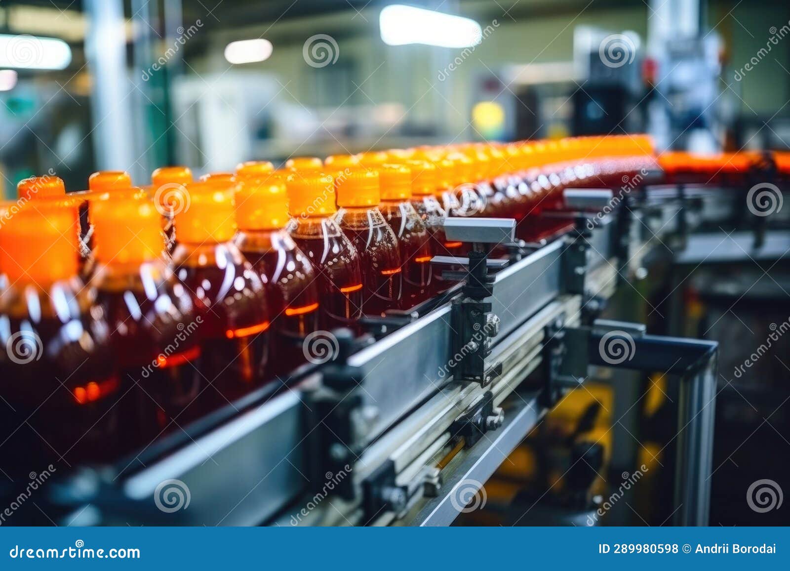 Automated Juice Packaging in Progress. Stock Illustration ...