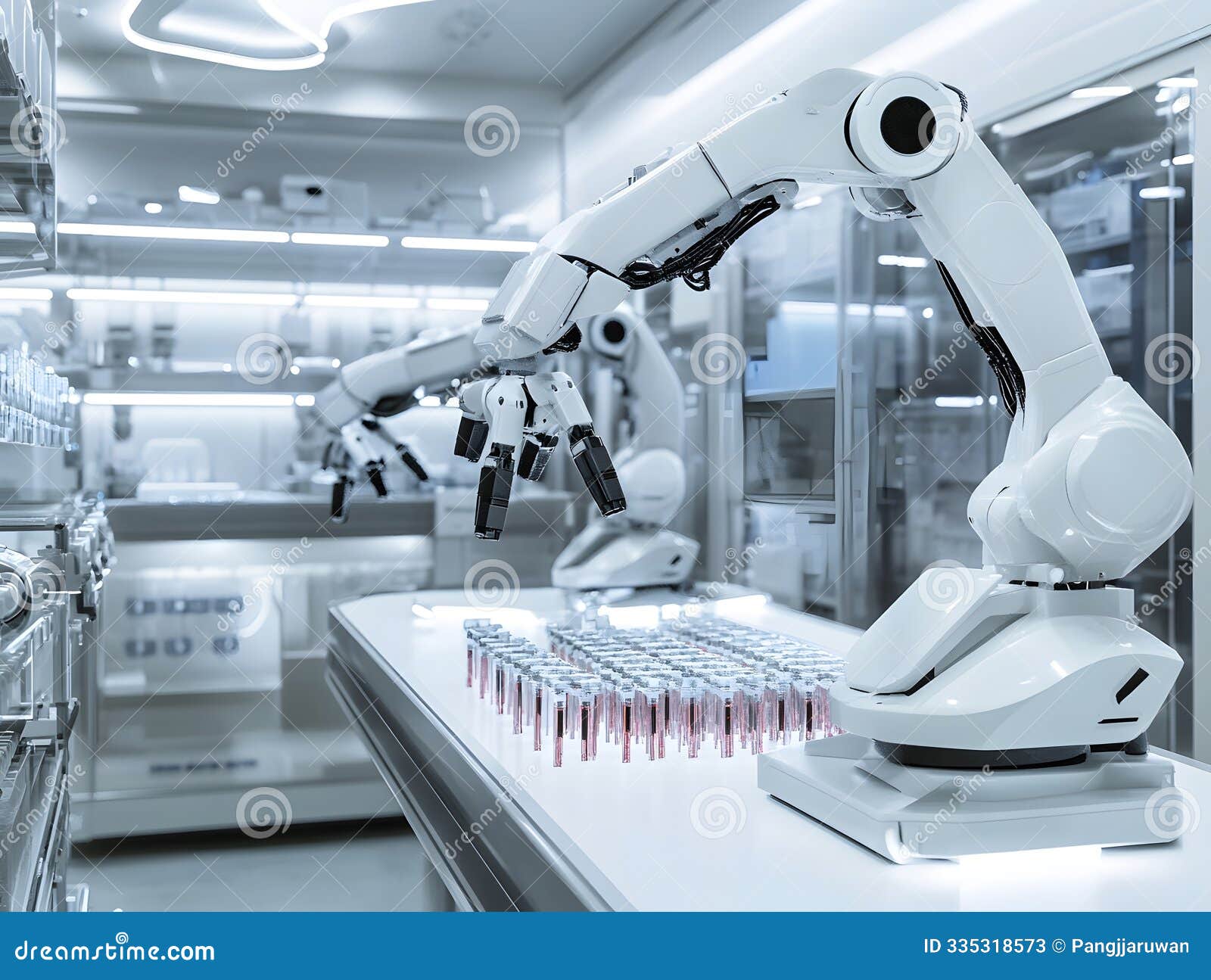 Automated Laboratory Machines Working with Gene Editing Tools in a ...