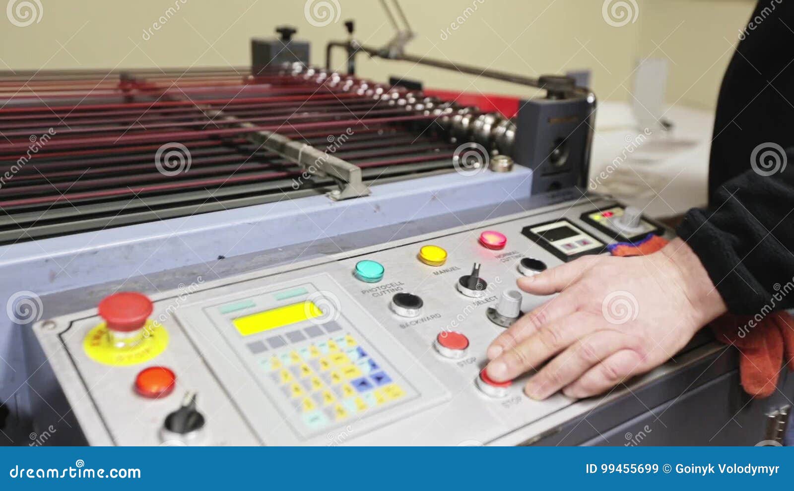 Automated Line with System Control Panel Stock Video - Video of device ...