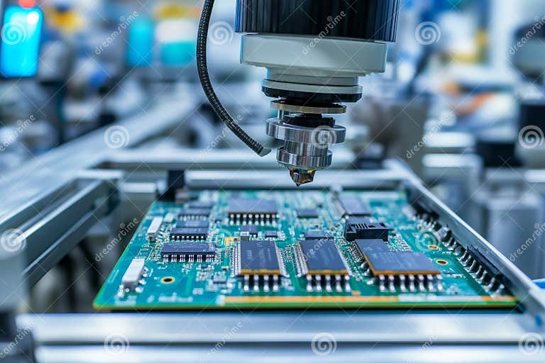 Automated Machine Arm Calibrating And Assembling Circuit Board