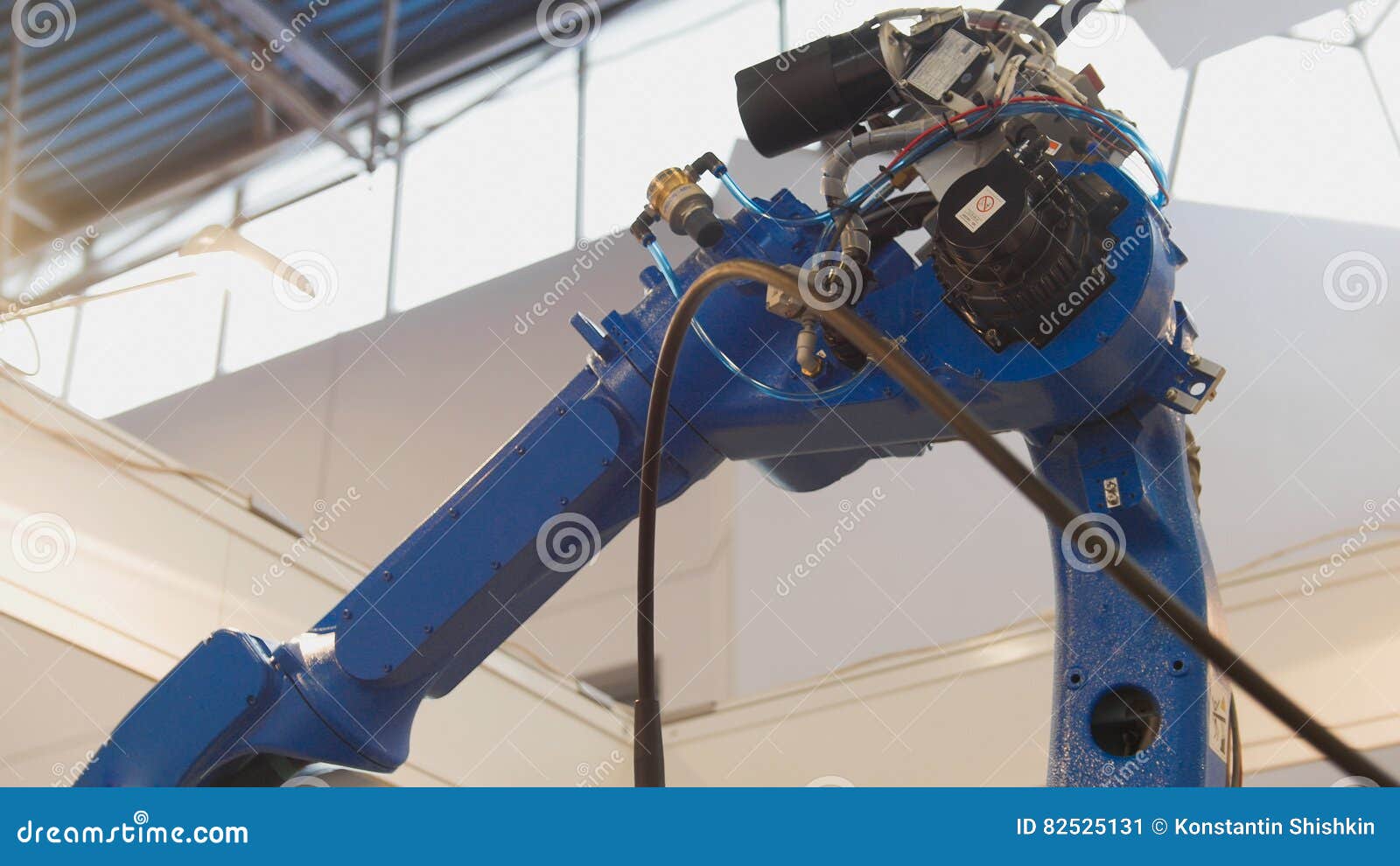 Automated Machine - Mechanical Arm for Industrial Welding Stock Image ...