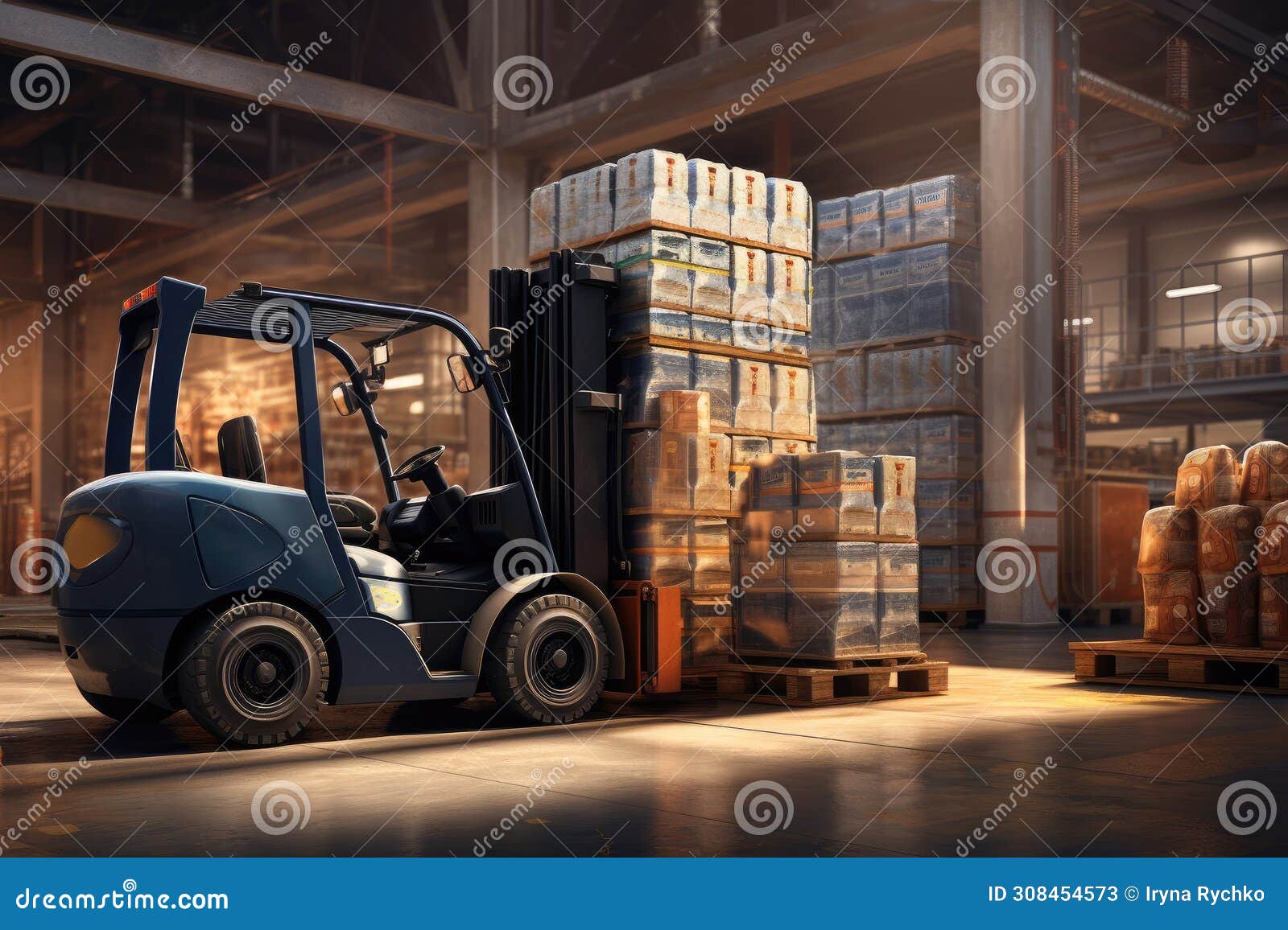 Automated Management Inventory and Delivery Robot at Storage Warehouse ...