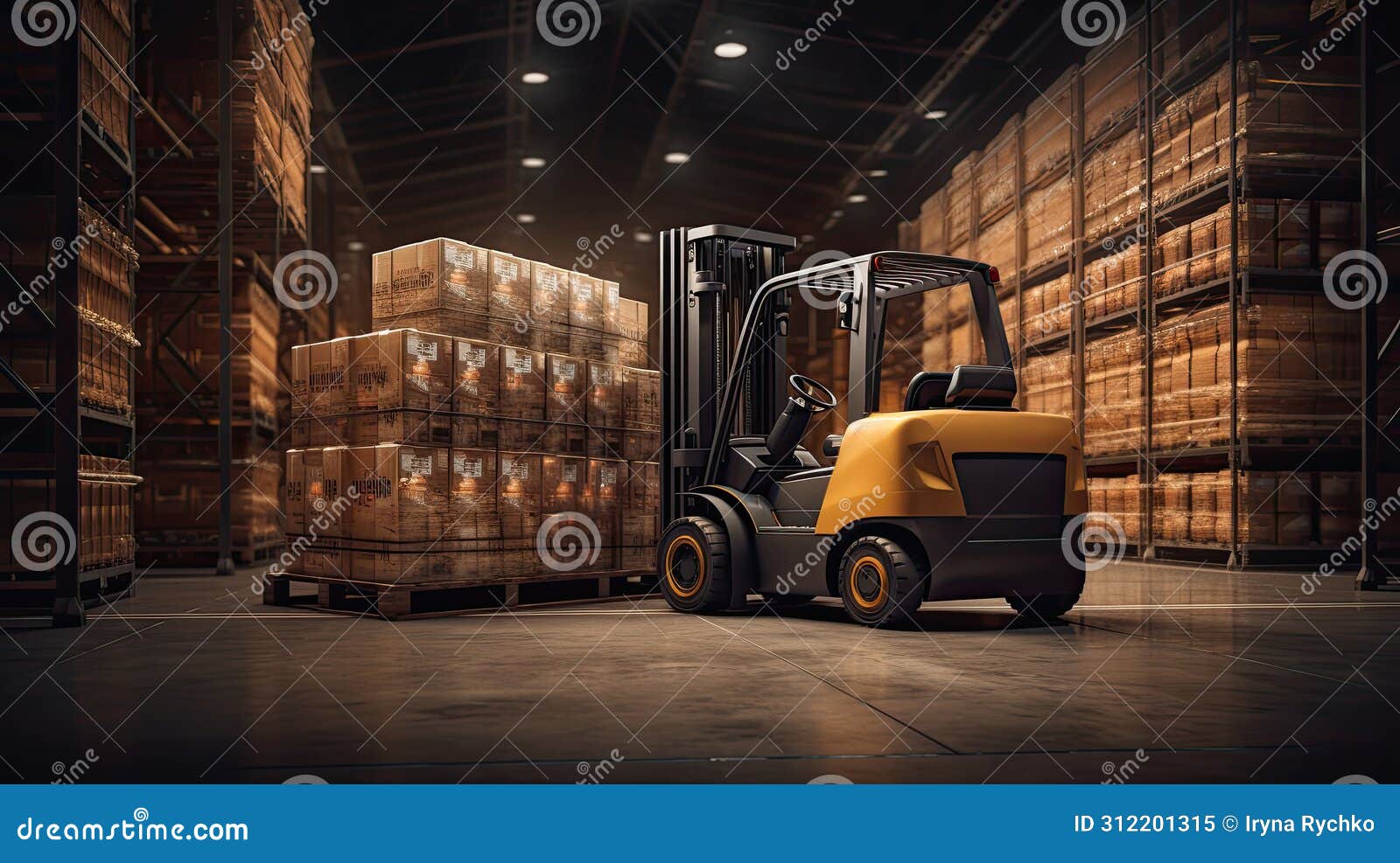 Automated Management Inventory and Delivery Robot at Storage Warehouse ...