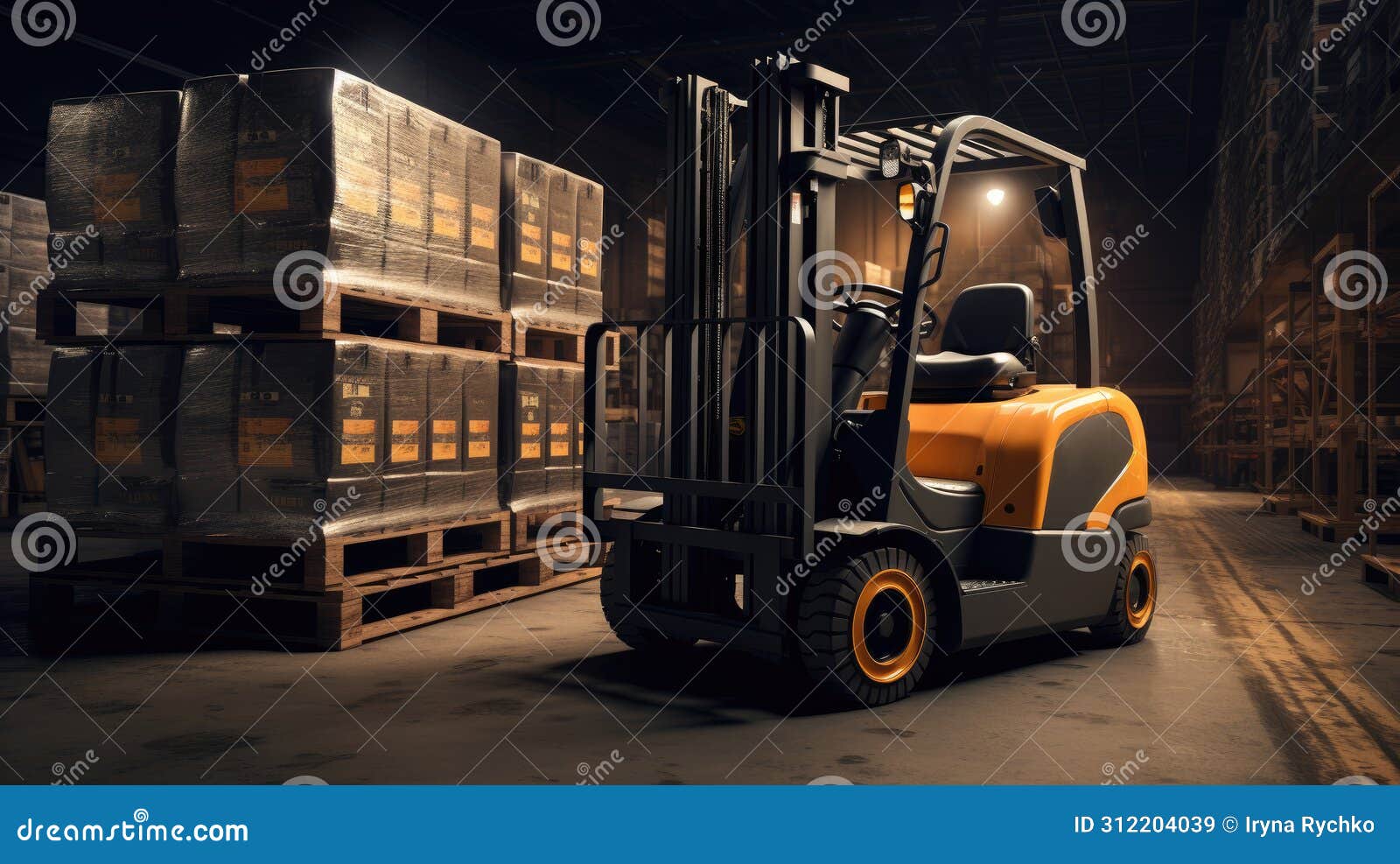 Automated Management Inventory and Delivery Robot at Storage Warehouse ...