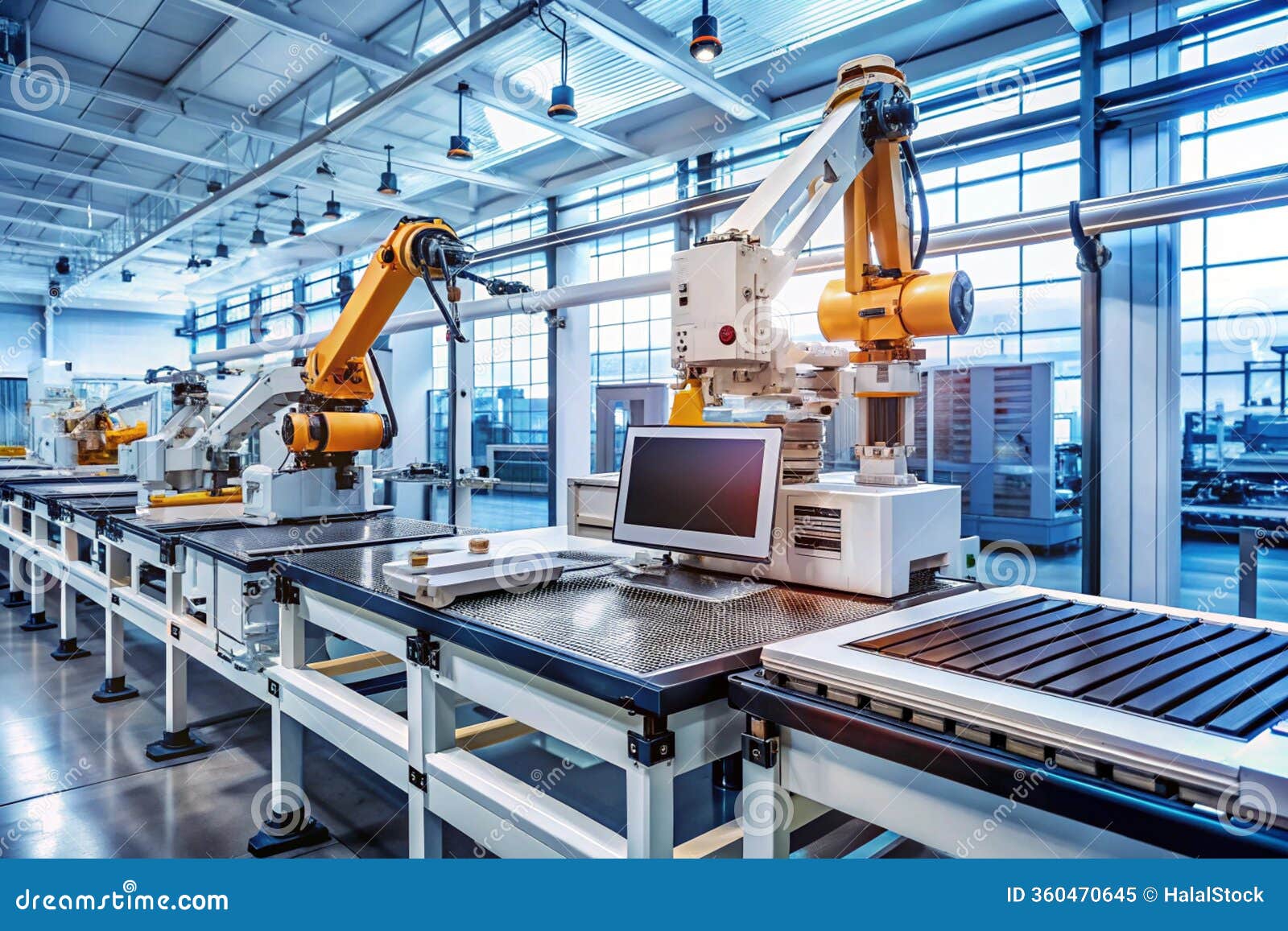 Automated Manufacturing: Computer-Controlled Production Process Stock ...