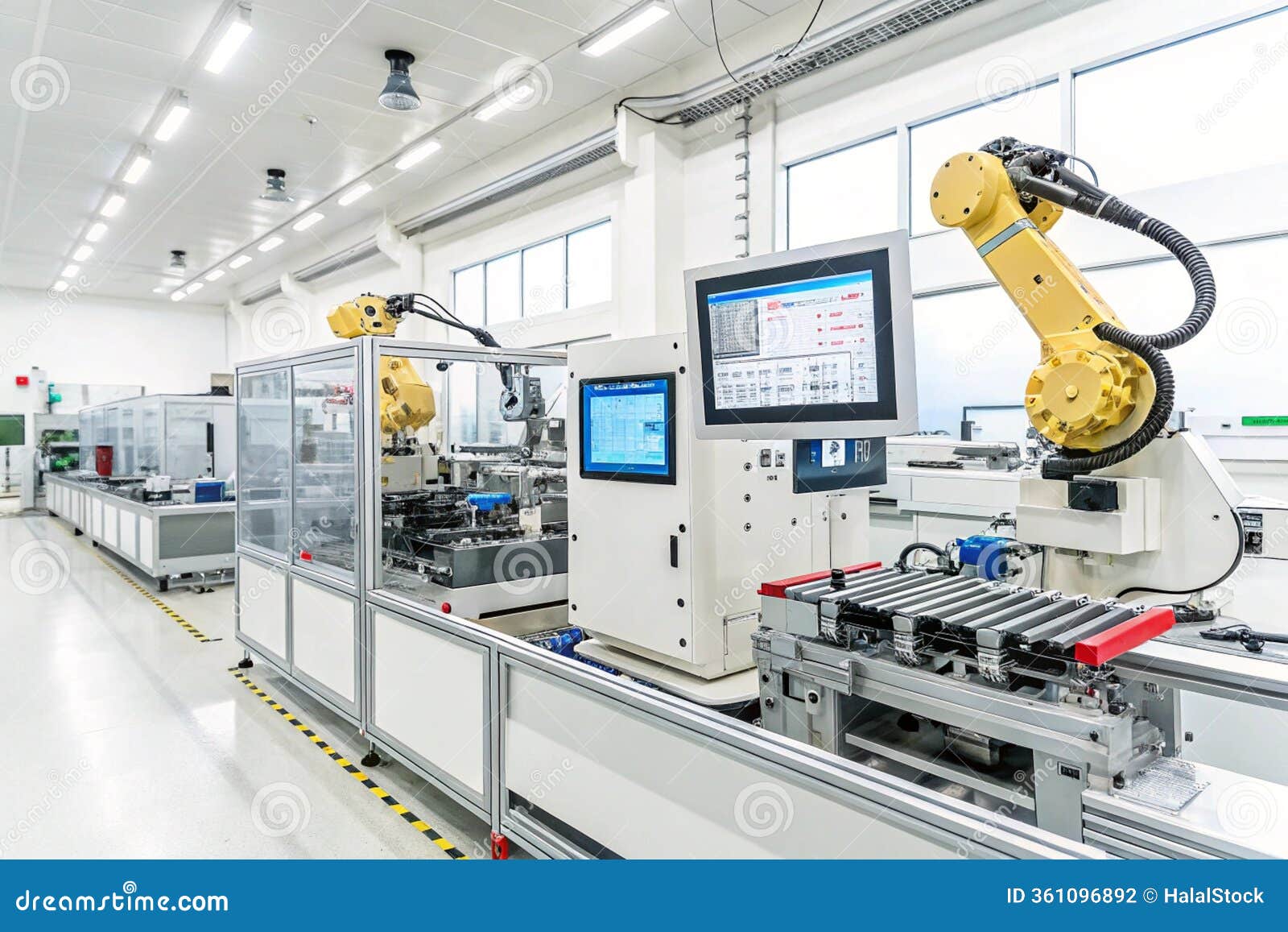 Automated Manufacturing: Computer-Controlled Production Process Stock ...