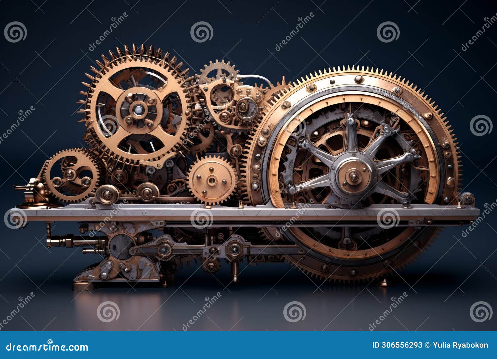 Automated Mechanical Machine Intricate. Generate Ai Stock Image - Image ...