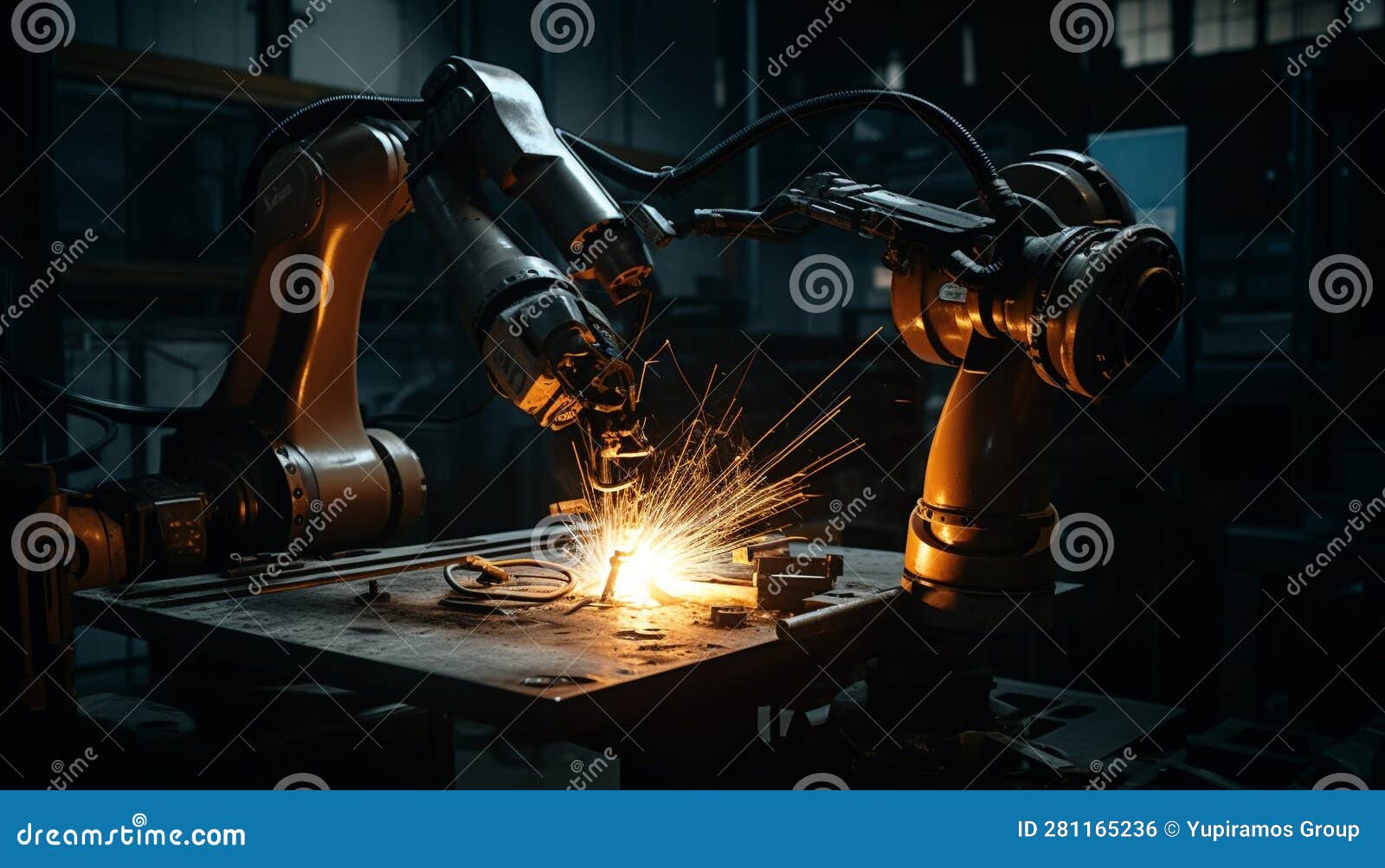 Automated Metal Workshop Uses Robotic Arm for Precision Cutting and ...