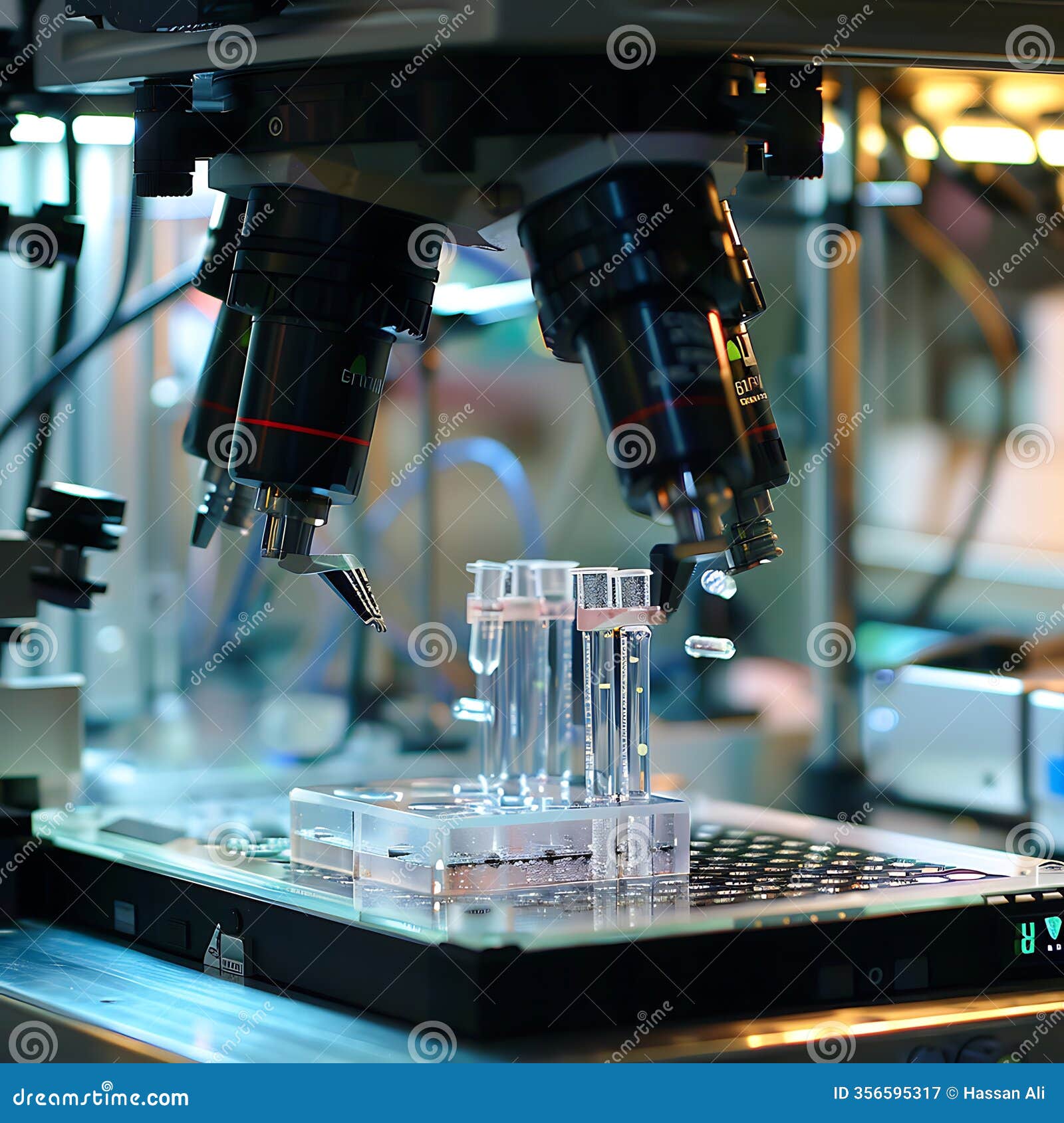 Automated Microscopy System Analyzes Microscopic Test Tubes Samples ...