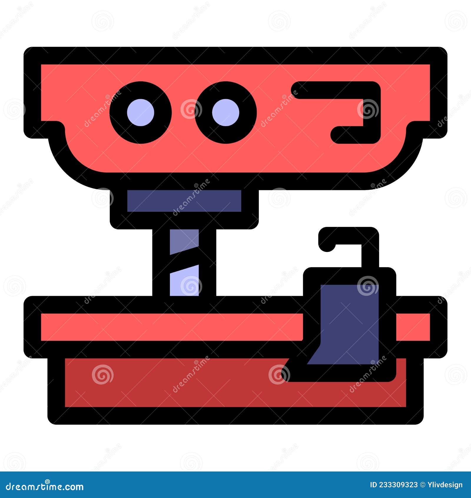 Automated Milling Machine Icon Color Outline Vector Stock Vector ... Automated Milling Machine Icon Color Outline Vector Stock Vector ...
