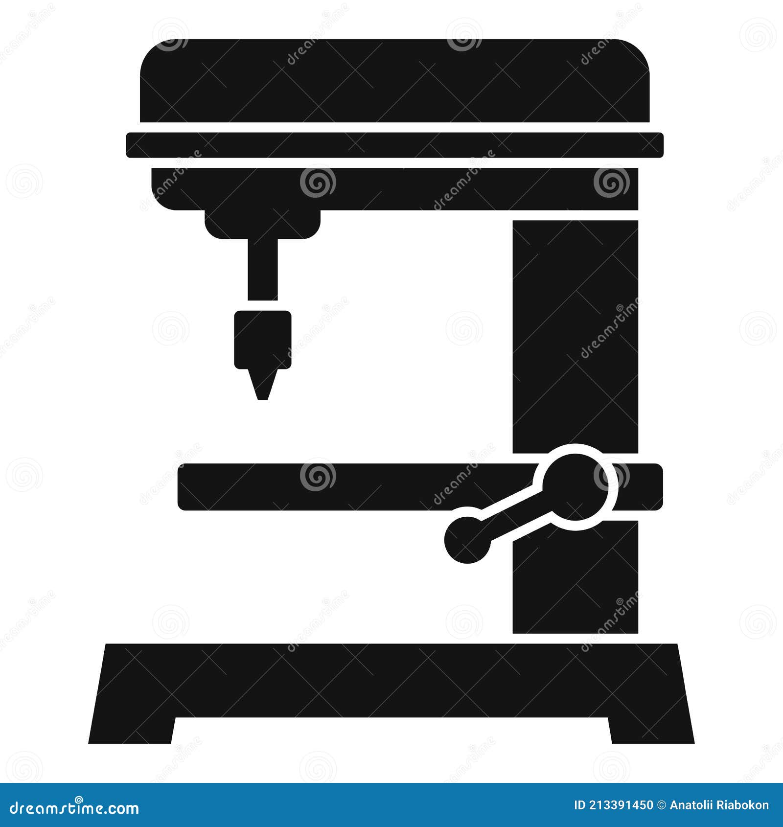 Automated Milling Machine Icon, Simple Style Stock Vector ...