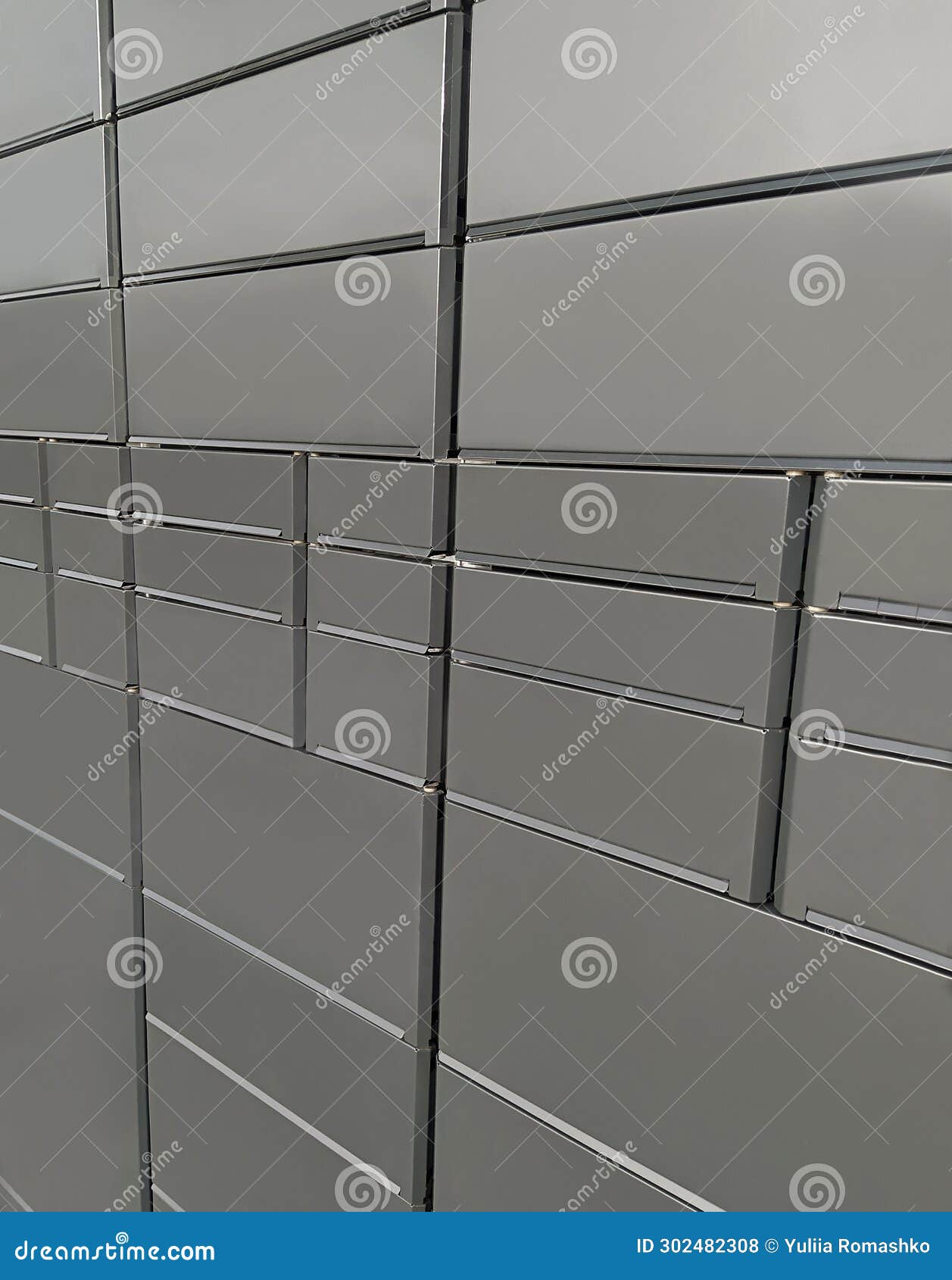 Automated Postal Station. Postal Automatic Terminal on the Street Stock ...