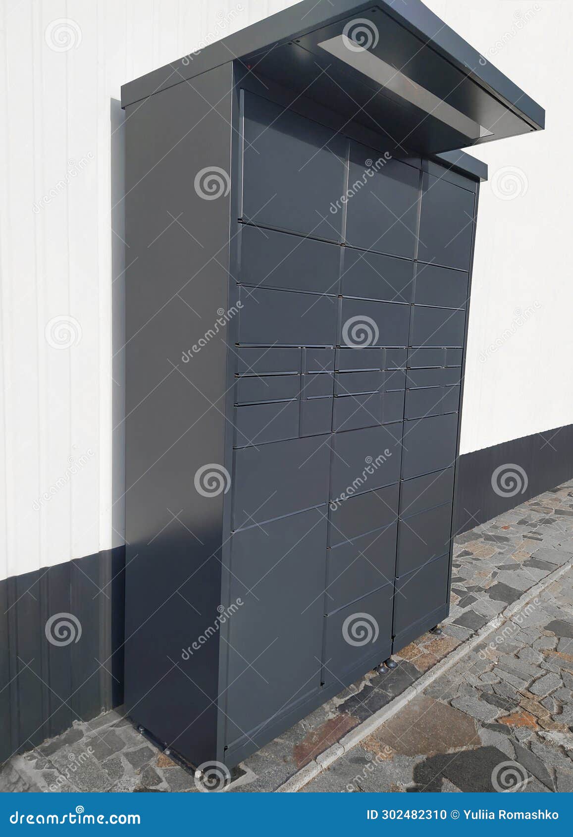 Automated Postal Station. Postal Automatic Terminal on the Street Stock ...