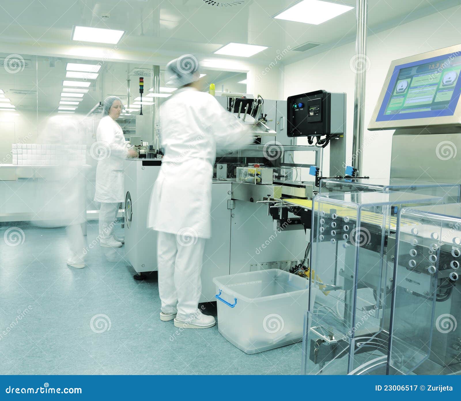 Automated production line stock image. Image of drug - 23006517