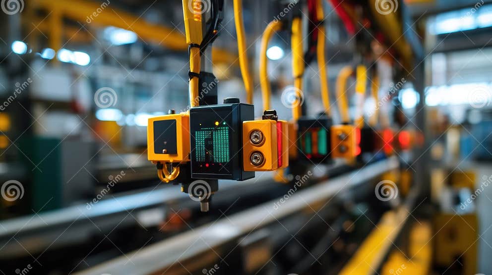 Automated Production Line Monitoring System Operating in Factory Stock ...