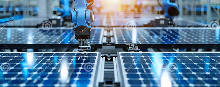 Automated Robotic Arms Assembling Solar Panels in a High-tech ... Automated Robotic Arms Assembling Solar Panels in a High-tech ...