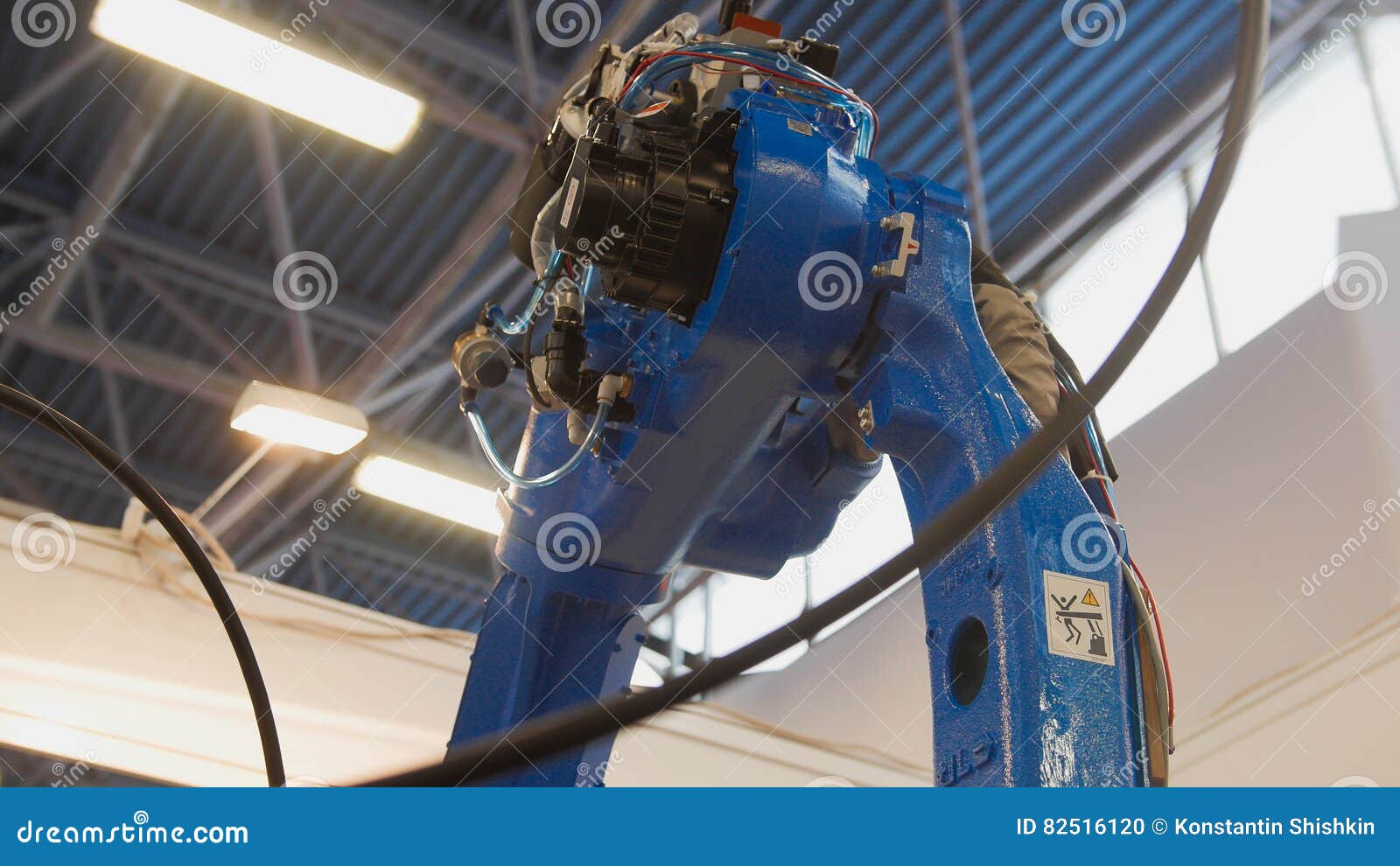 Automated Robotic Machine - Mechanical Arm for Industrial Welding Stock ...