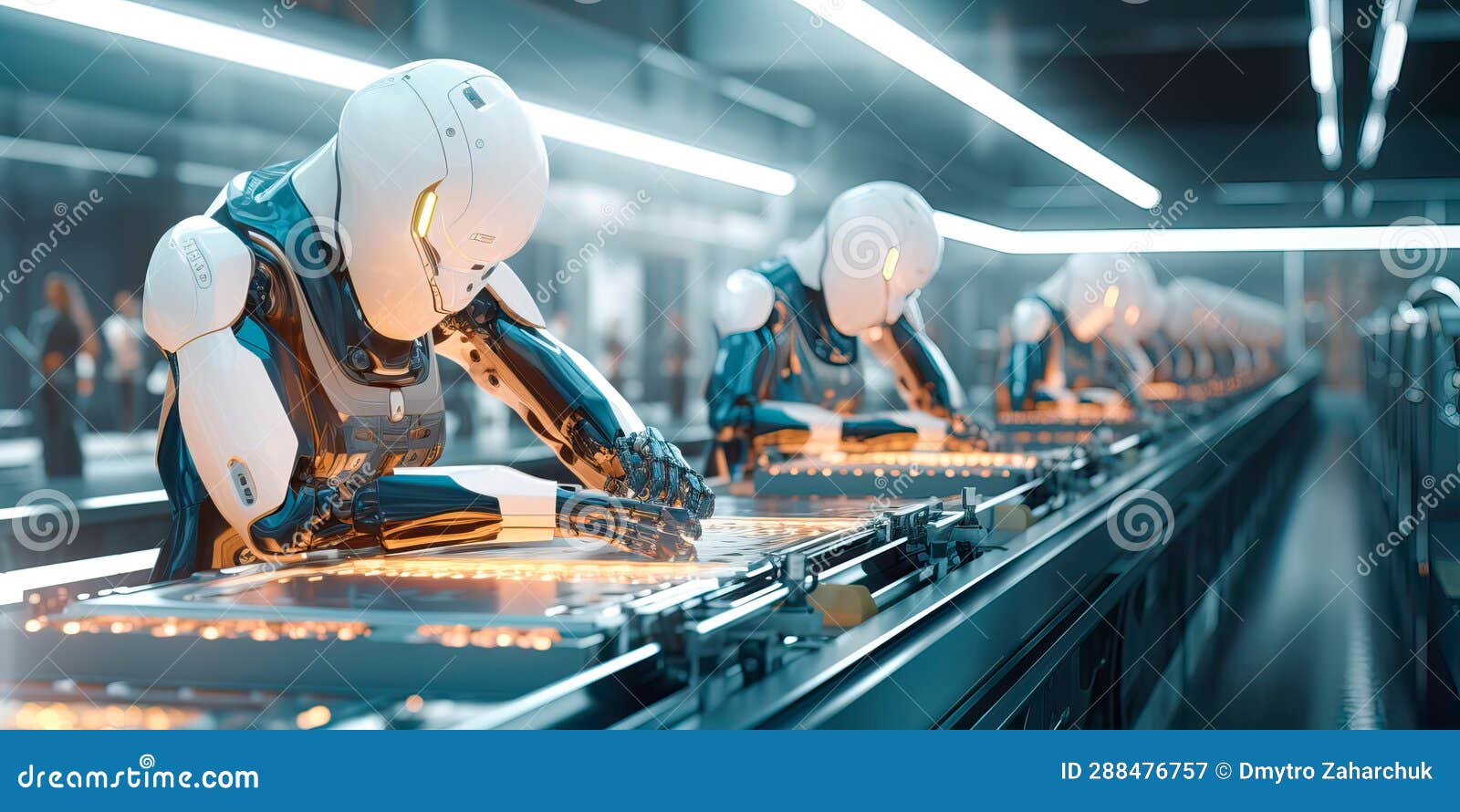 Robotic Arm Production Lines Modern Industrial Technology. Media. Robotic Arm Processes The ...