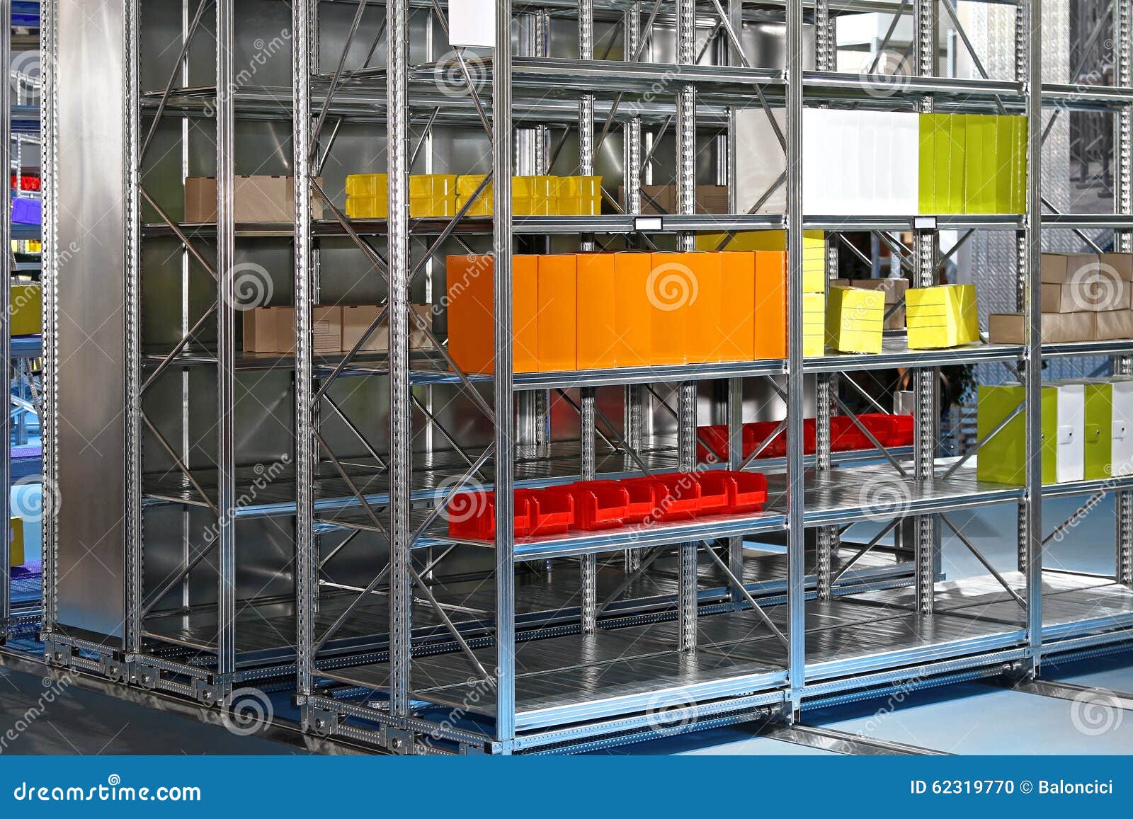 Automated Shelving Storage stock photo. Image of shelf - 62319770